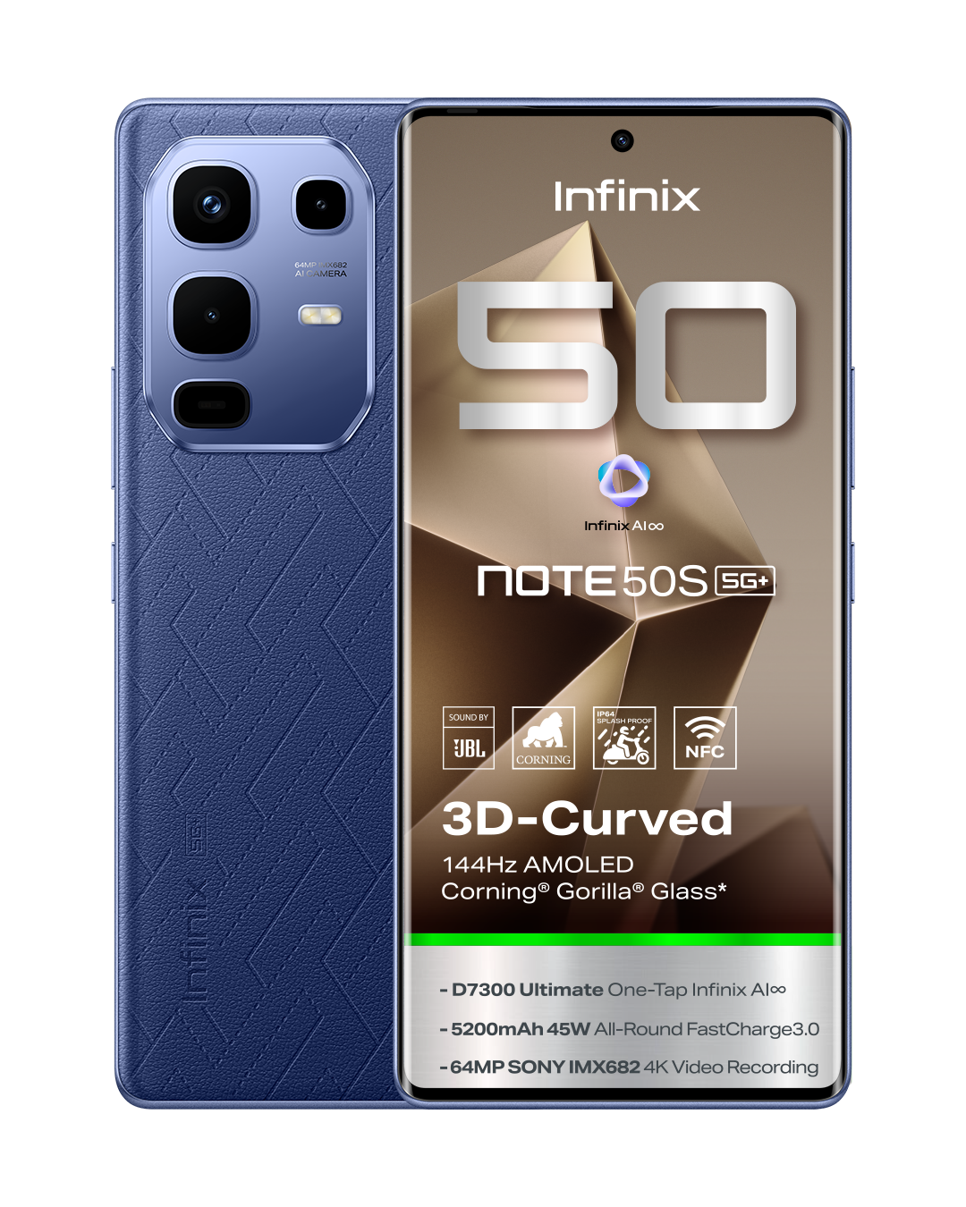 Infinix Note 50s, 5G, 256 GB, Marine Drift - eXtra