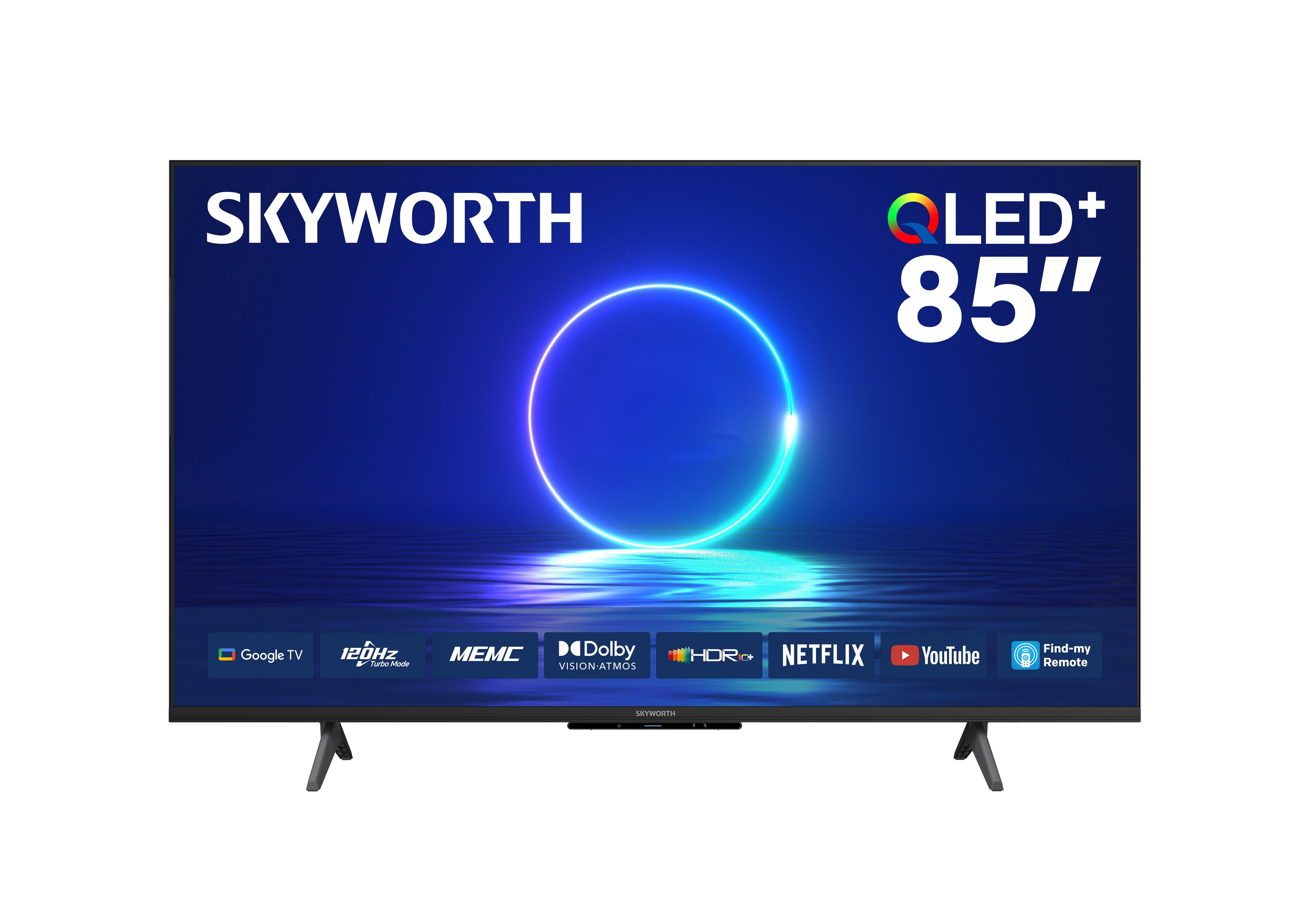 Skyworth, 85 Inch, QLED, Google TV, 120Hz - eXtra