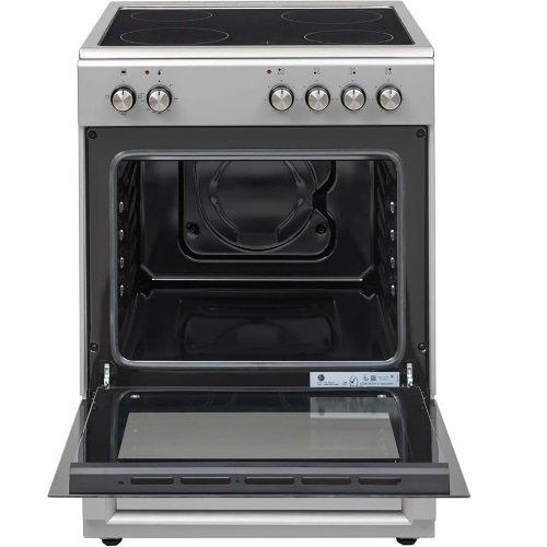 Hoover, Electric Cooker, 60x60 Cm , 5 Zones, Inox Silver - eXtra Oman