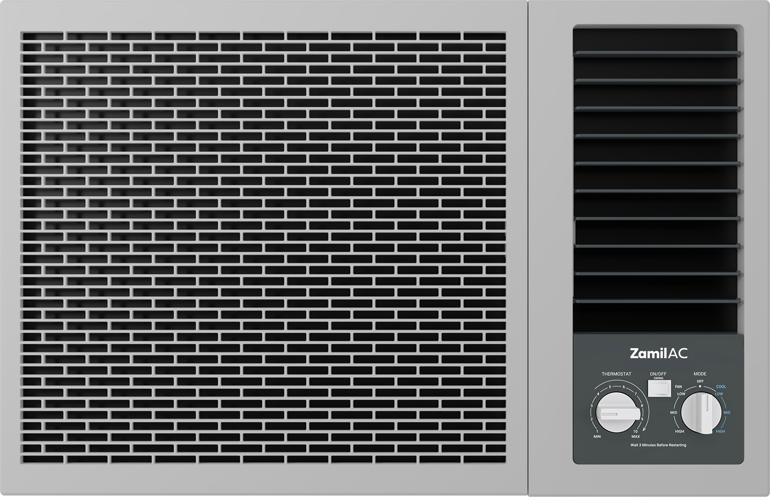 Zamil, Window AC, 21,600 BTU, Cold, Rotary Compressor, Cool, White - eXtra