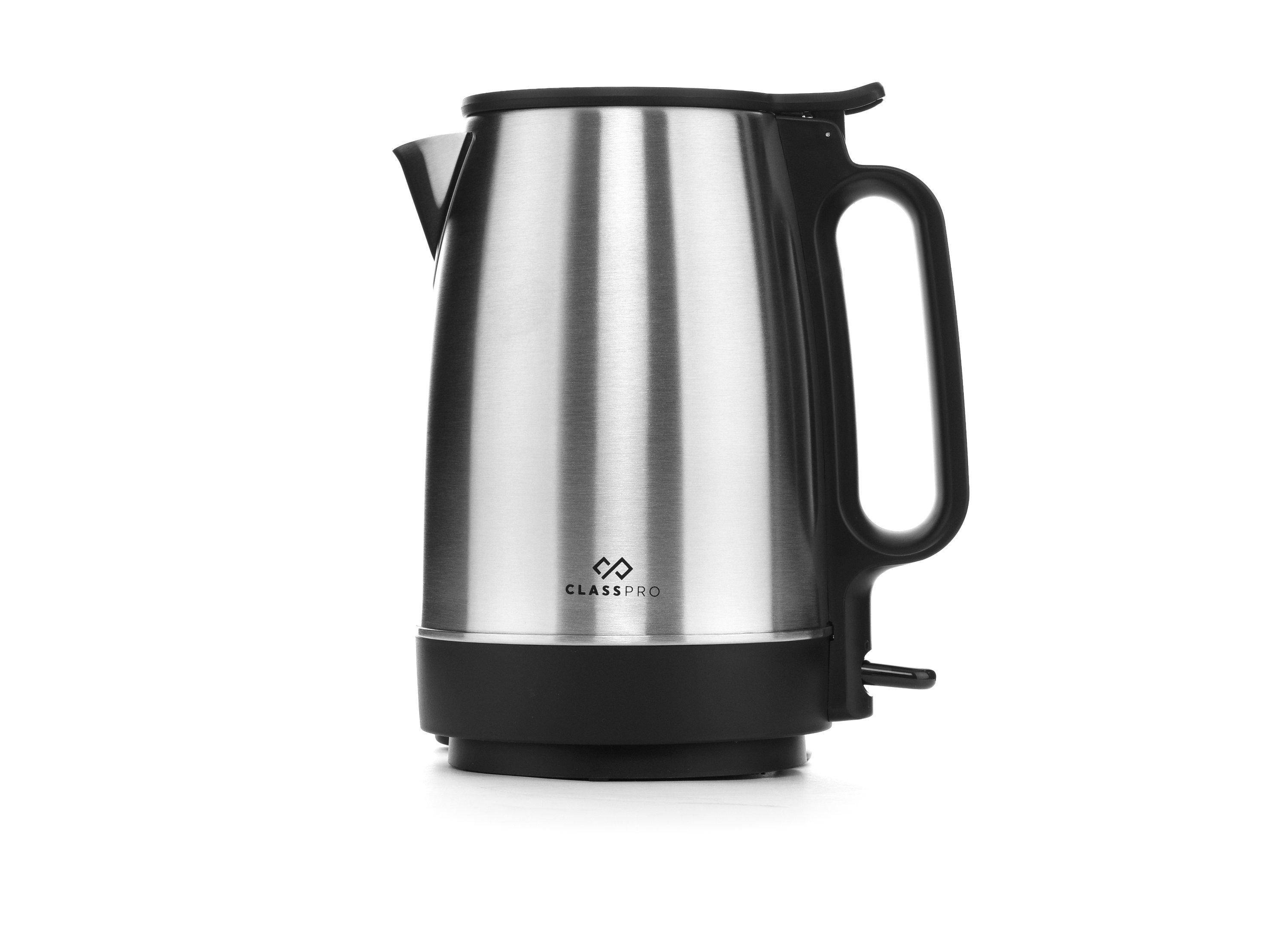 CLASS PRO, Kettle, 1.7L, Stainless Steel Body, 1850-2200W, Black - eXtra