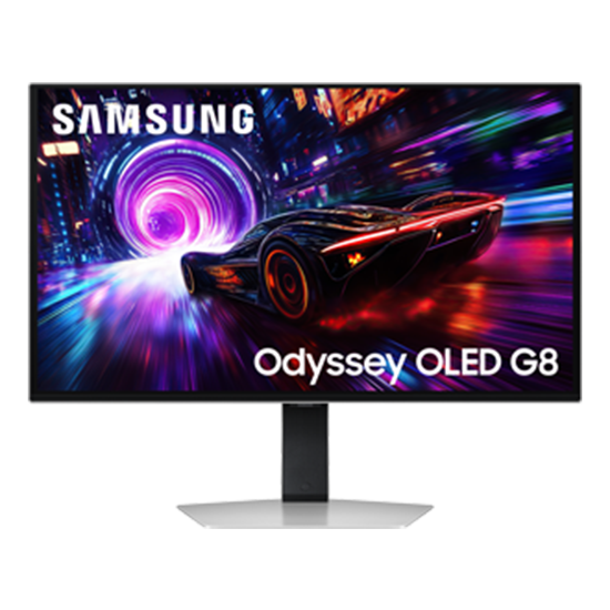 Samsung Odyssey G8 G81SF Flat Gaming Monitor, 27 inch OLED 4K, Silver ...