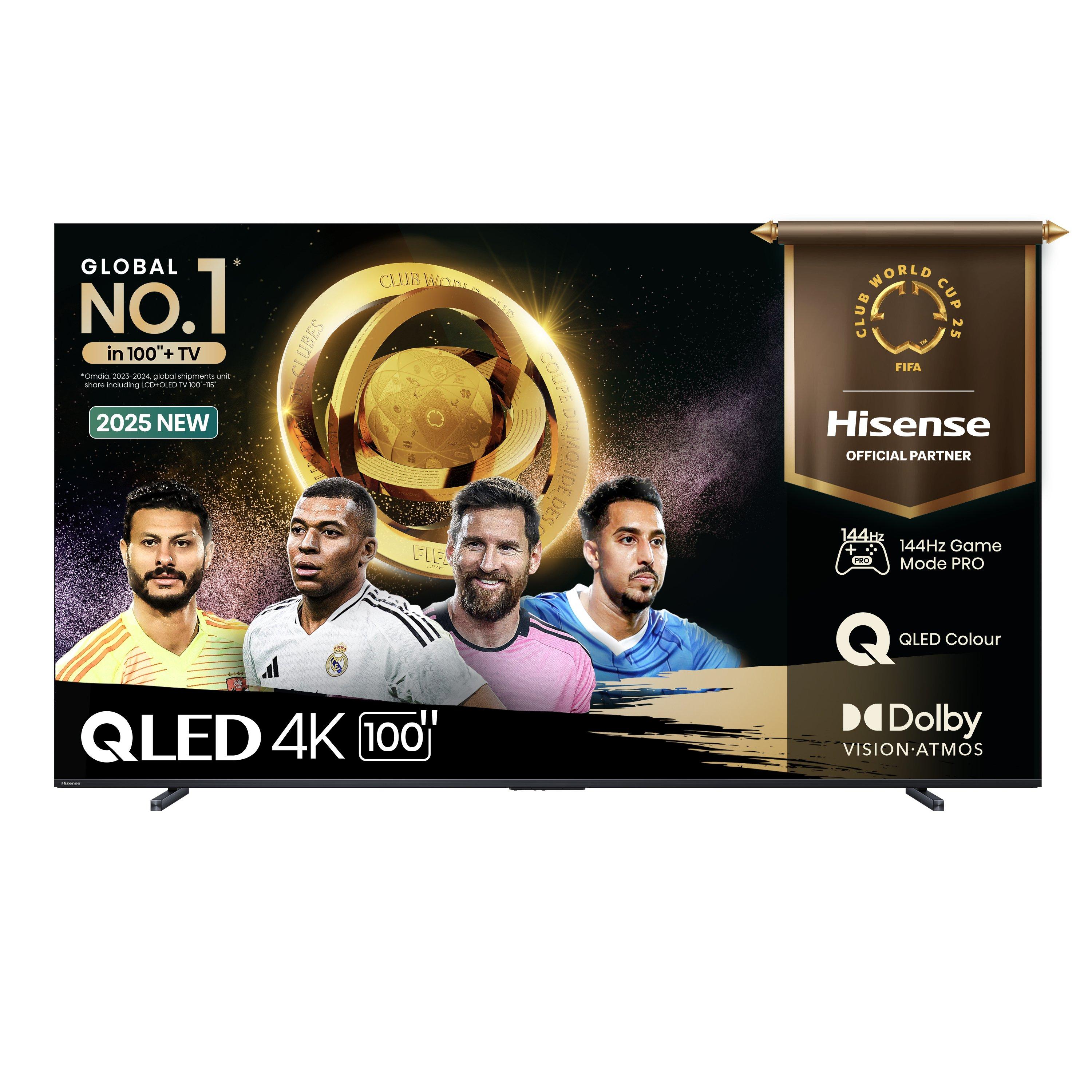 Hisense, 100 inch, QLED 4K Smart TV, 144 Hz - eXtra