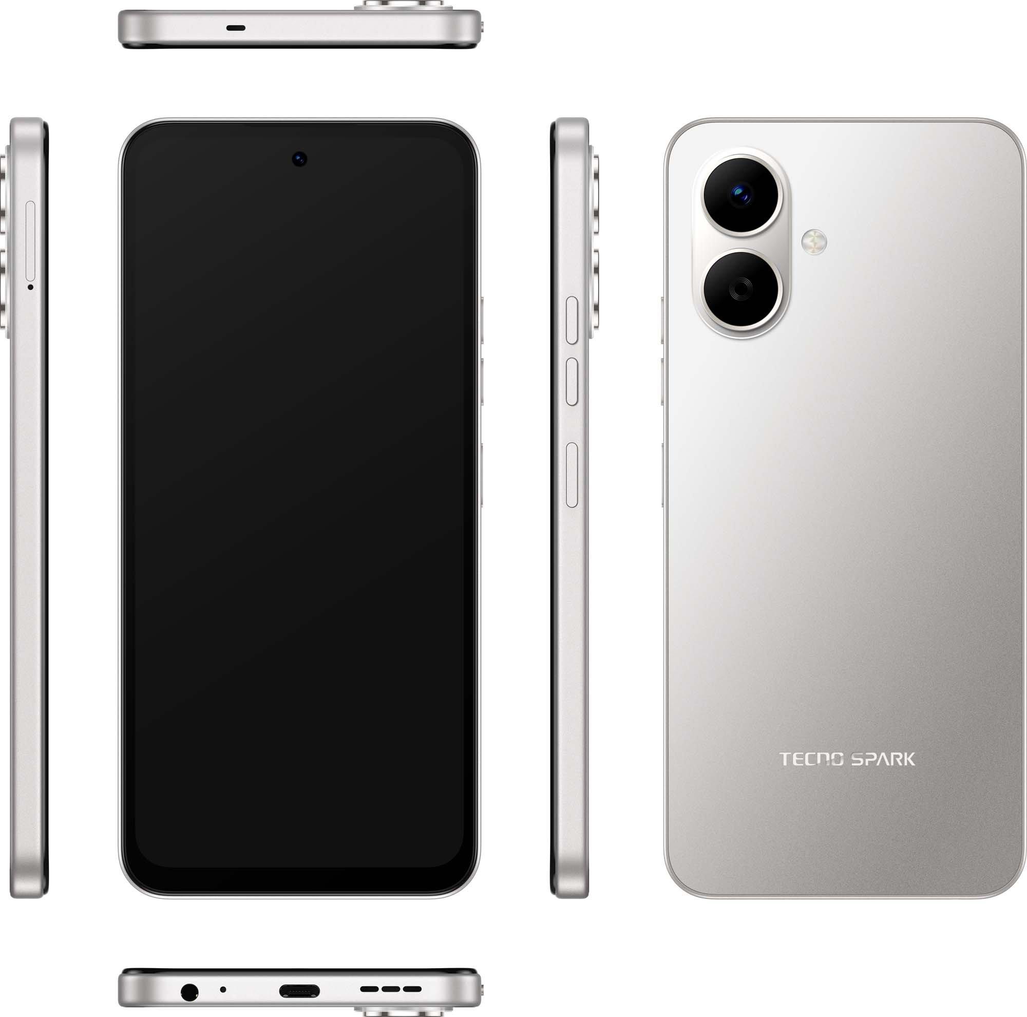 TECNO SPARK Go2, 4G, 128 GB, Grey - eXtra