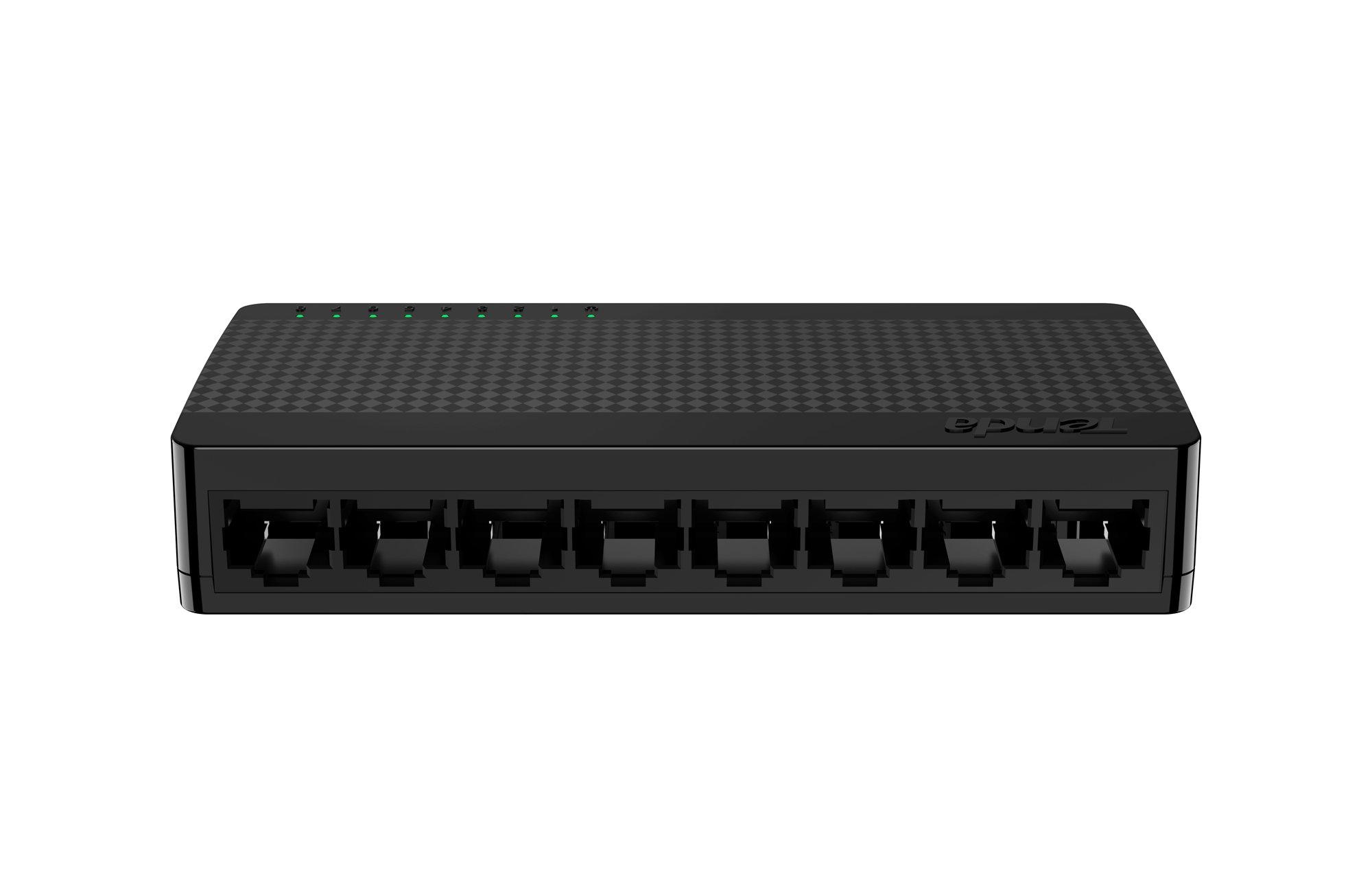TENDA 8 Port Ethernet Switches, 10/100 Mbps, White - eXtra