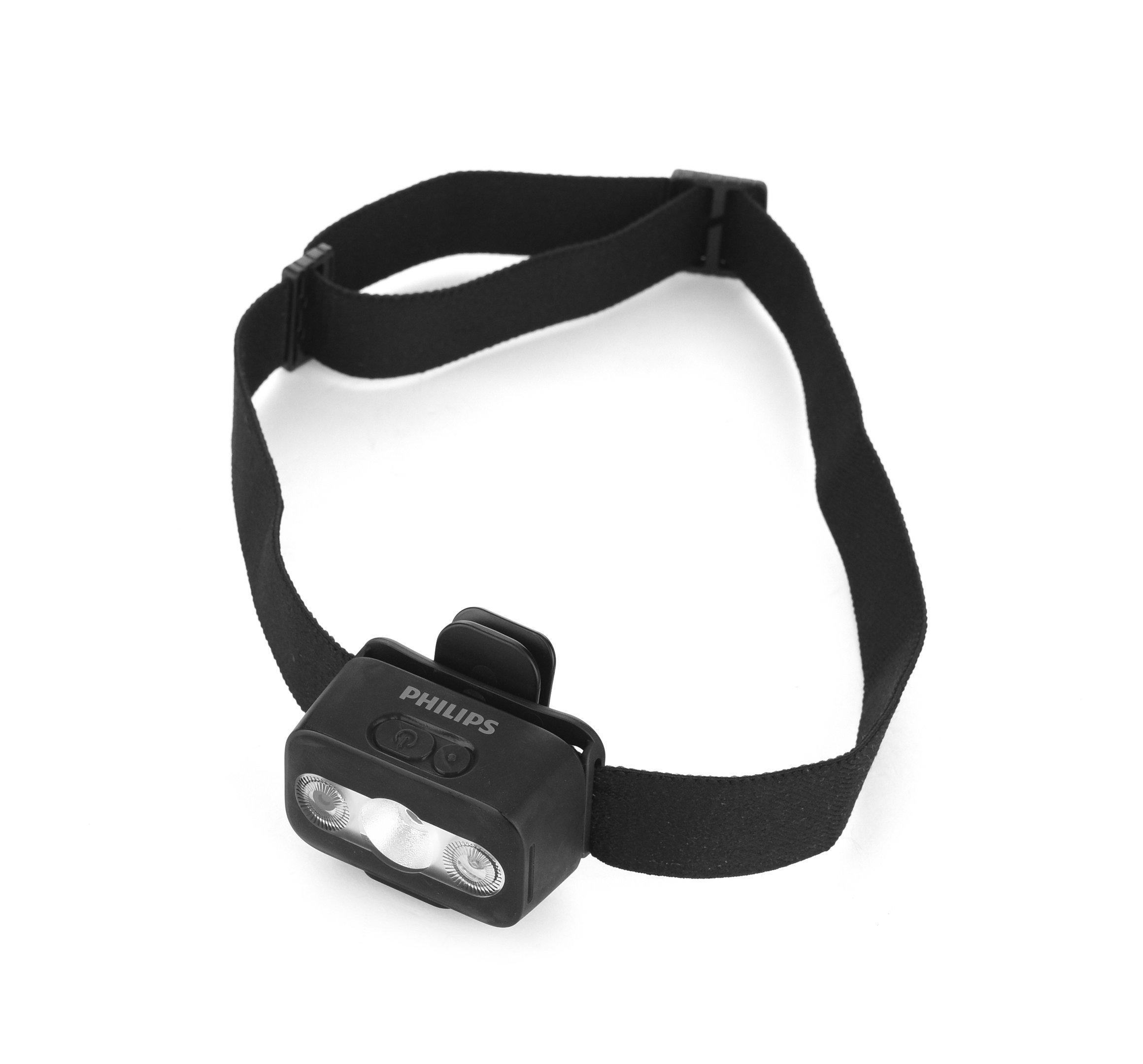 PHILIPS, Multi-Functional LED Rechargeable Headlight, 220LM, Grey - eXtra