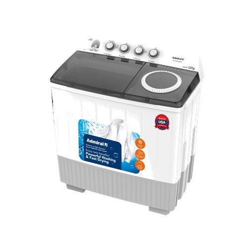 ADMIRAL, Twin-Tub Washer, Semi-Automatic, 12 Kg, 3 Programs, Grey ...
