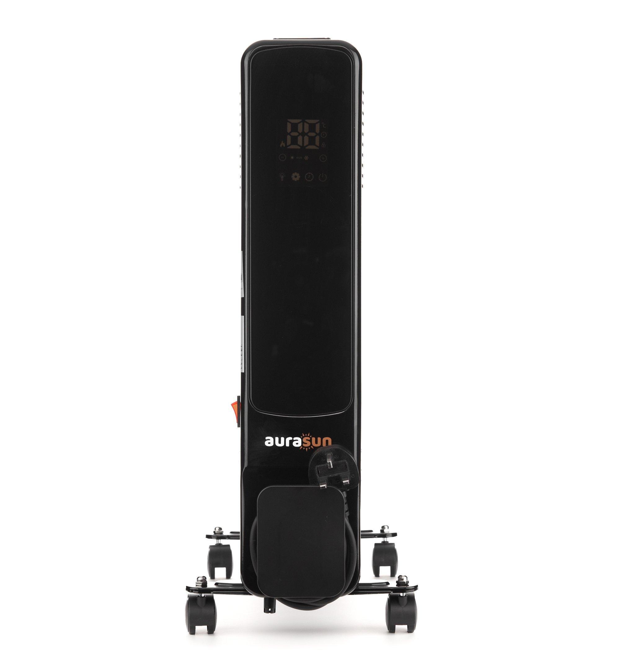 PALSON, Electric Heater Oil Filled Radiator,11 Fins, 2500W, Remote ...