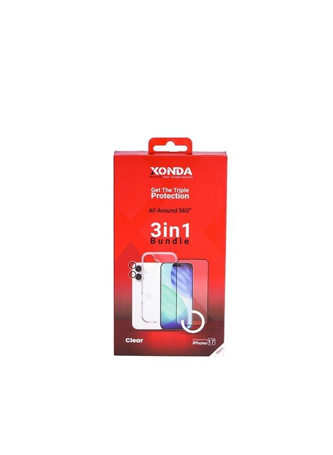 Xonda 3IN1 for Iphone 17 clear - eXtra