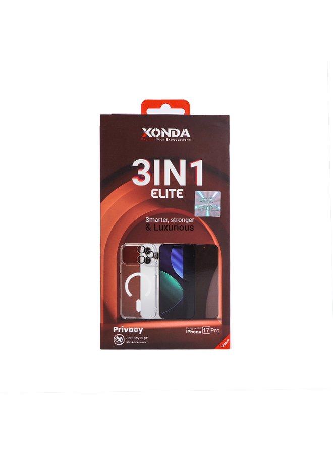 Xonda Elite 3IN1 Iphone 17 Pro Privacy - eXtra