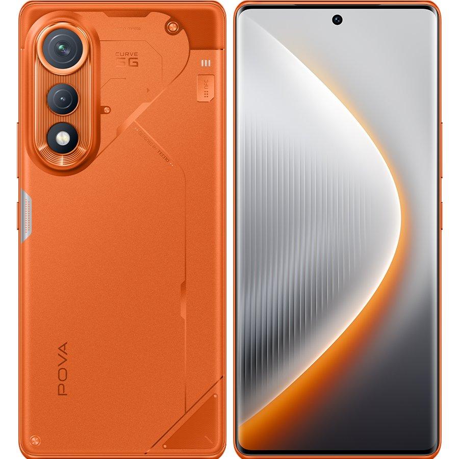 TECNO Pova Curve, 5G, 256 GB, Cyber Orange - eXtra Bahrain