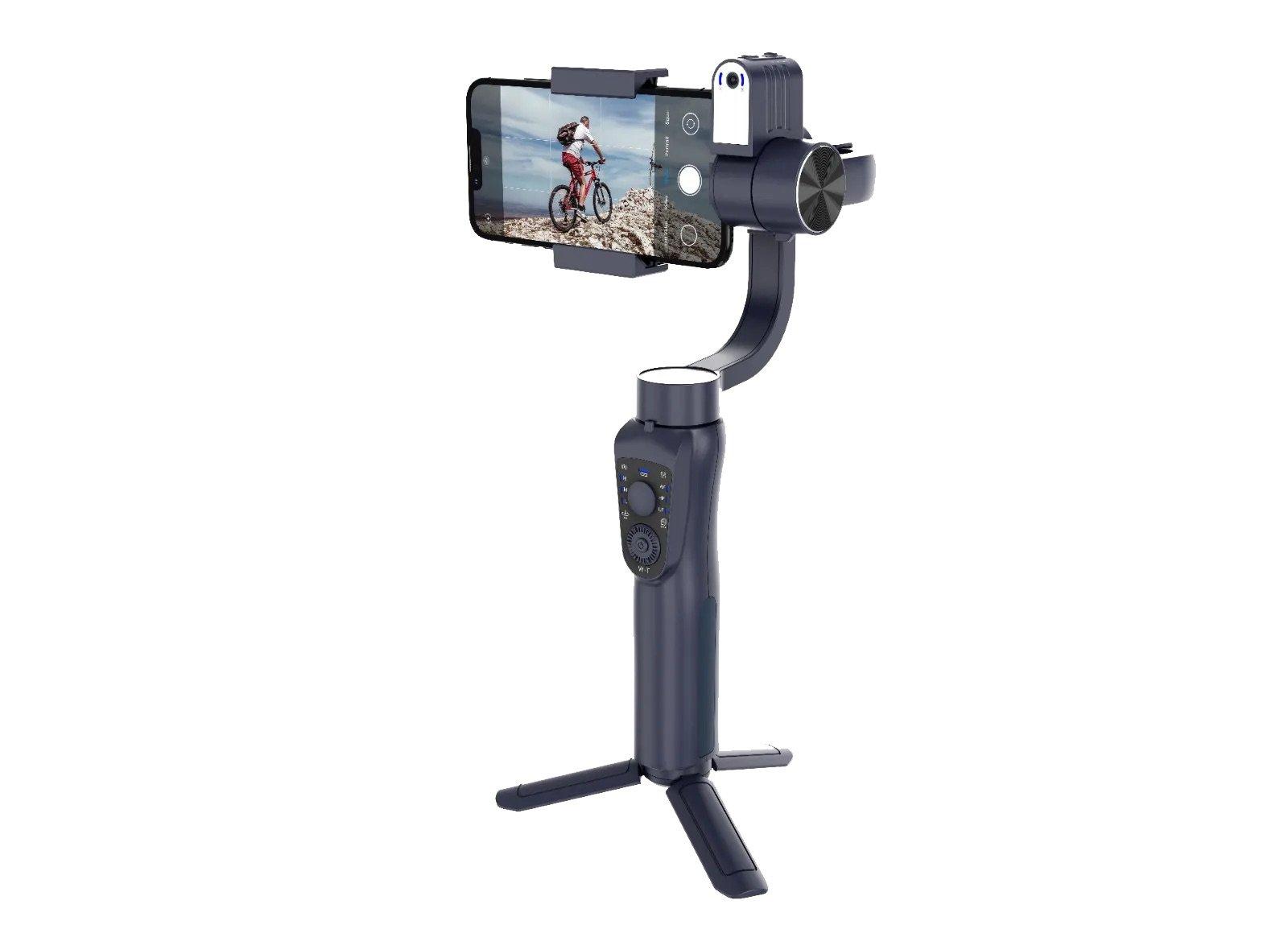 PORODO ANTI-SHAKE GIMBAL GIMBAL WITH AI TRACKER - BLACK - eXtra