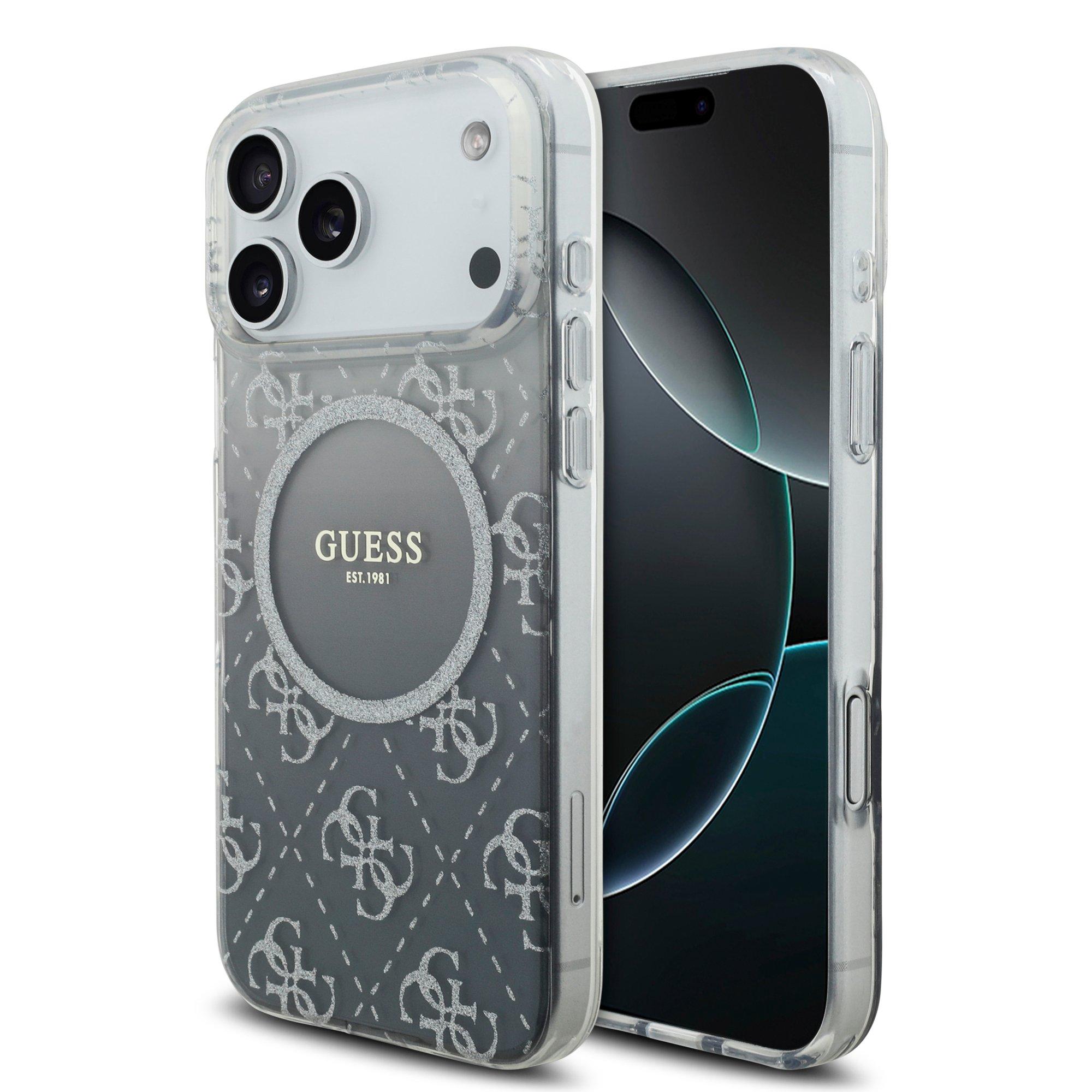 GUESS - MAGSAFE CASE IP 17 PRO MAX PC TPU GRADIENT GLITTER PATTERN ...