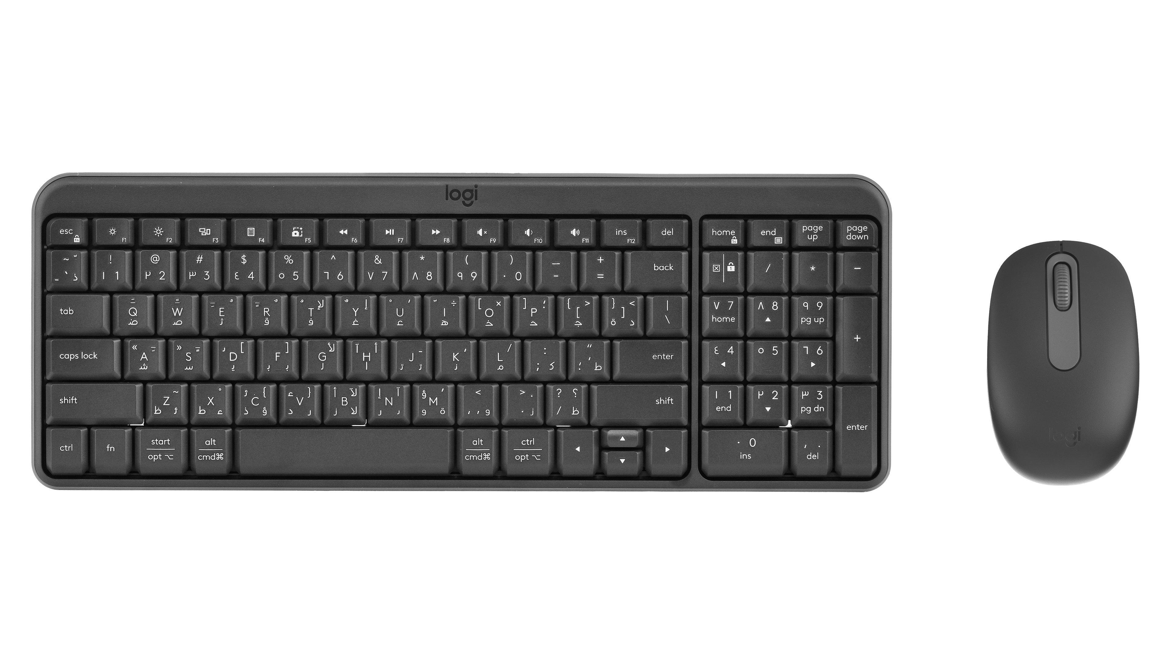 Logitech MK250 Wireless Keyboard and Mouse Combo, BT, Graphite - eXtra