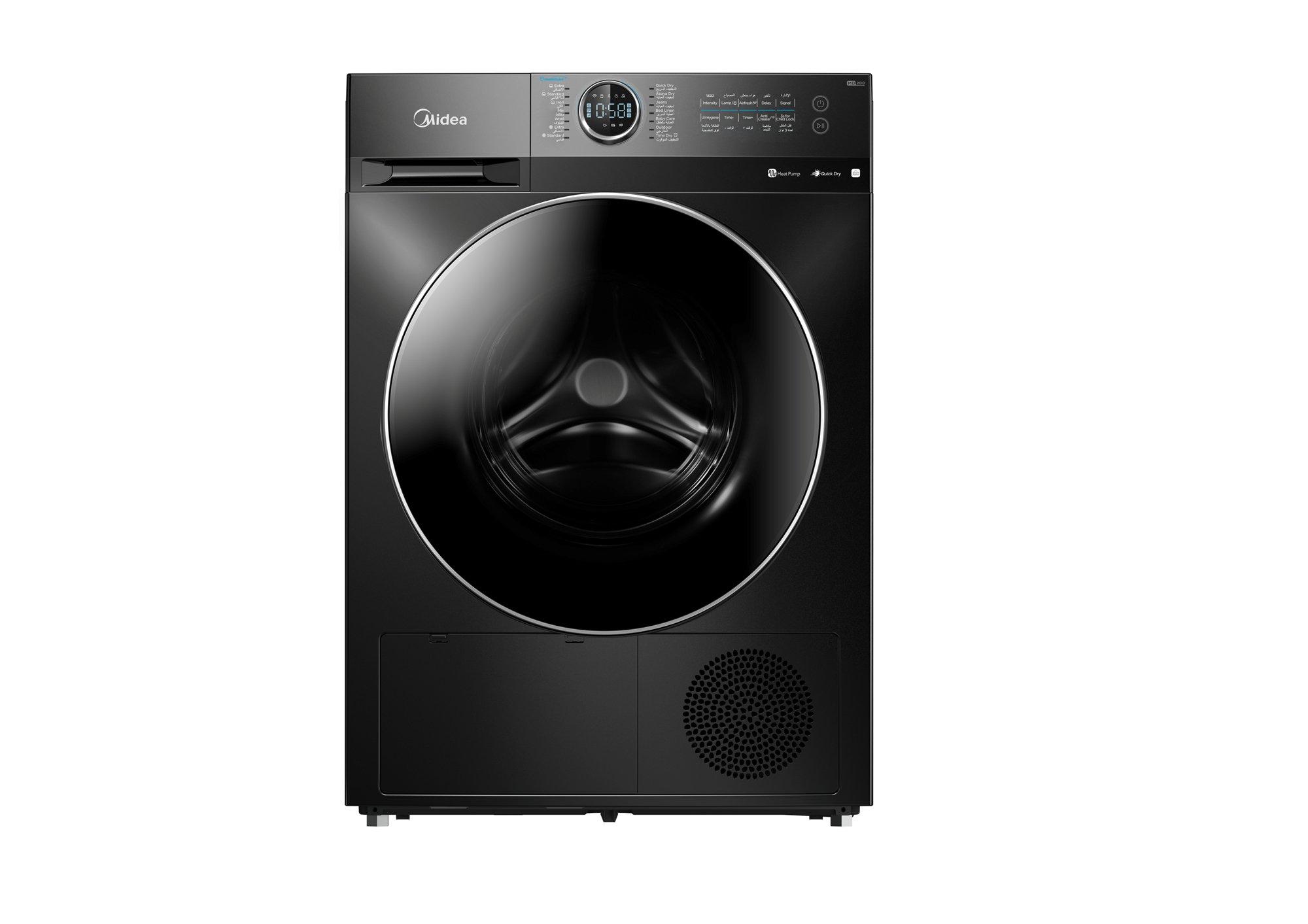MIDEA, Dryer, 10kg, Condensing Heat Pump, 14 Programs, Inverter, WiFi ...