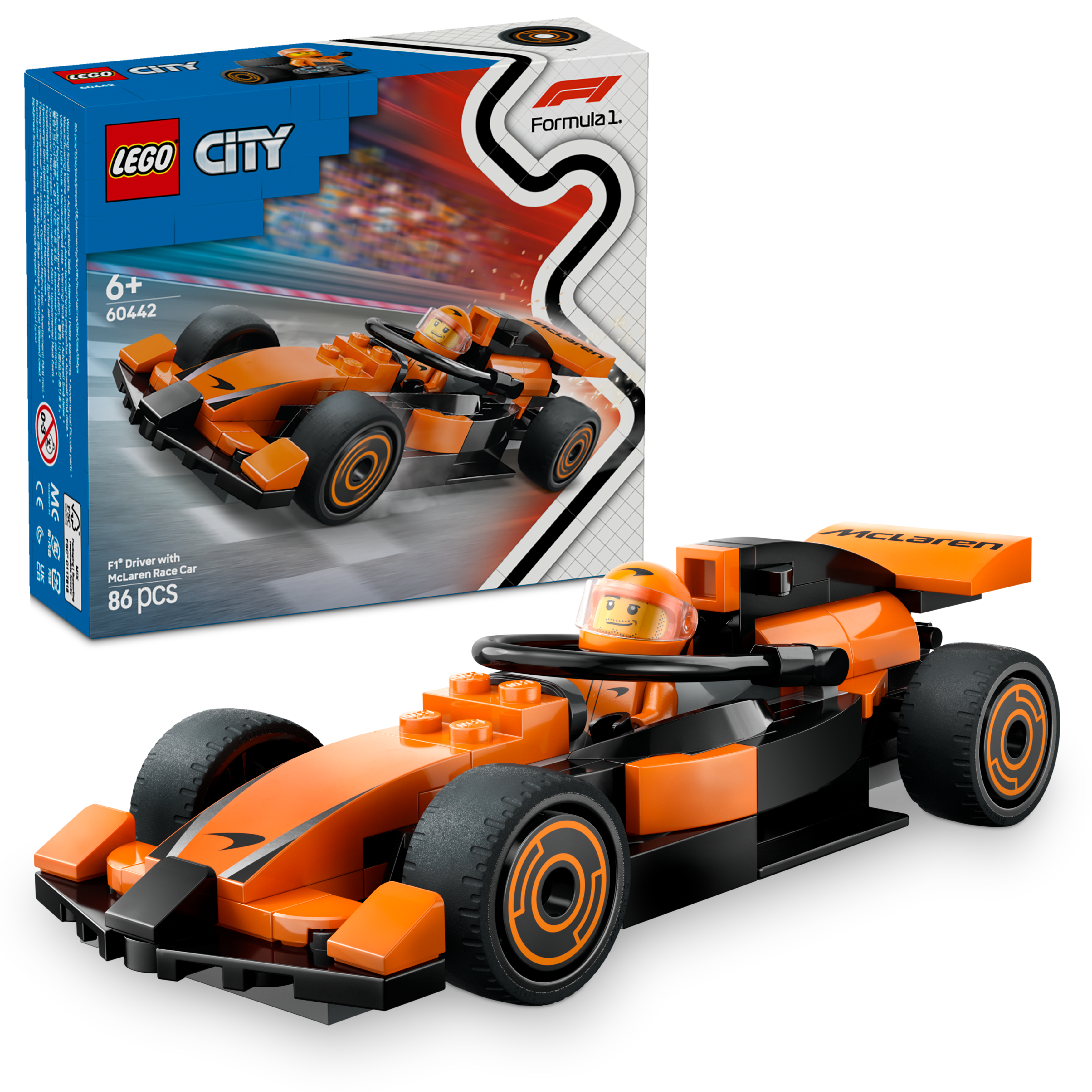 LEGO, F1 Driver with McLaren Race Car - eXtra
