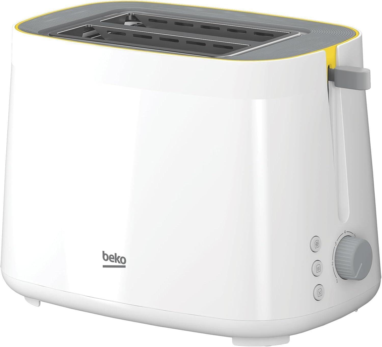 Beko, Toaster, 2 Slot, 800W, White - eXtra Bahrain