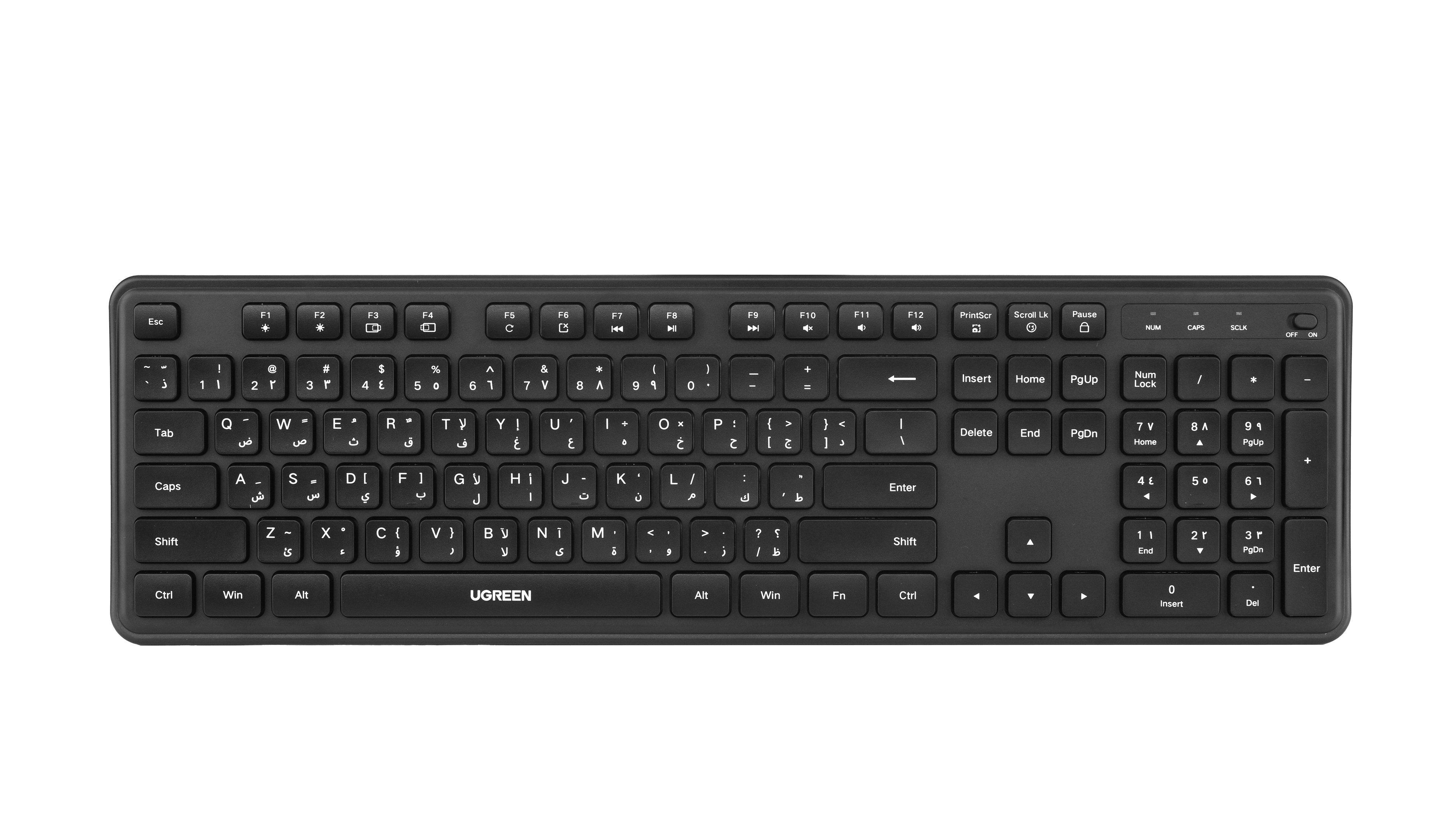 UGREEN Wireless Keyboard, 2.4GHz, Black - eXtra