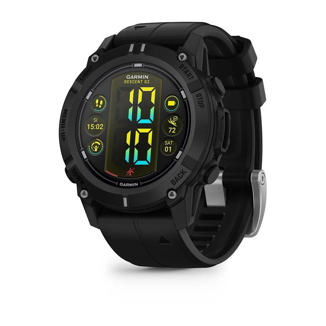 Garmin Descent G2 Smartwatch with Black Band 45.5mm -- Black - eXtra