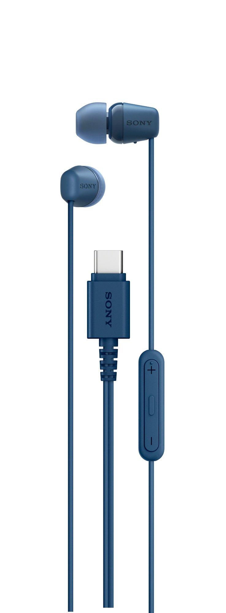 Sony IER-EX15C USB-C Wired In-Ear Headphones, Blue - eXtra