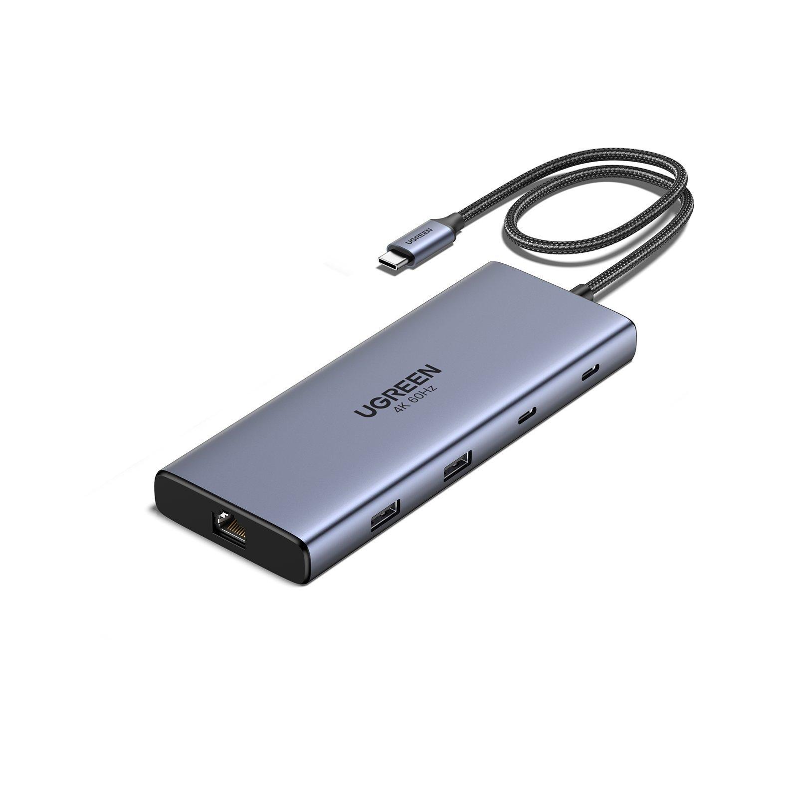 UGREEN 10-in-1 USB-C Hub, 10Gbps, Gray - eXtra