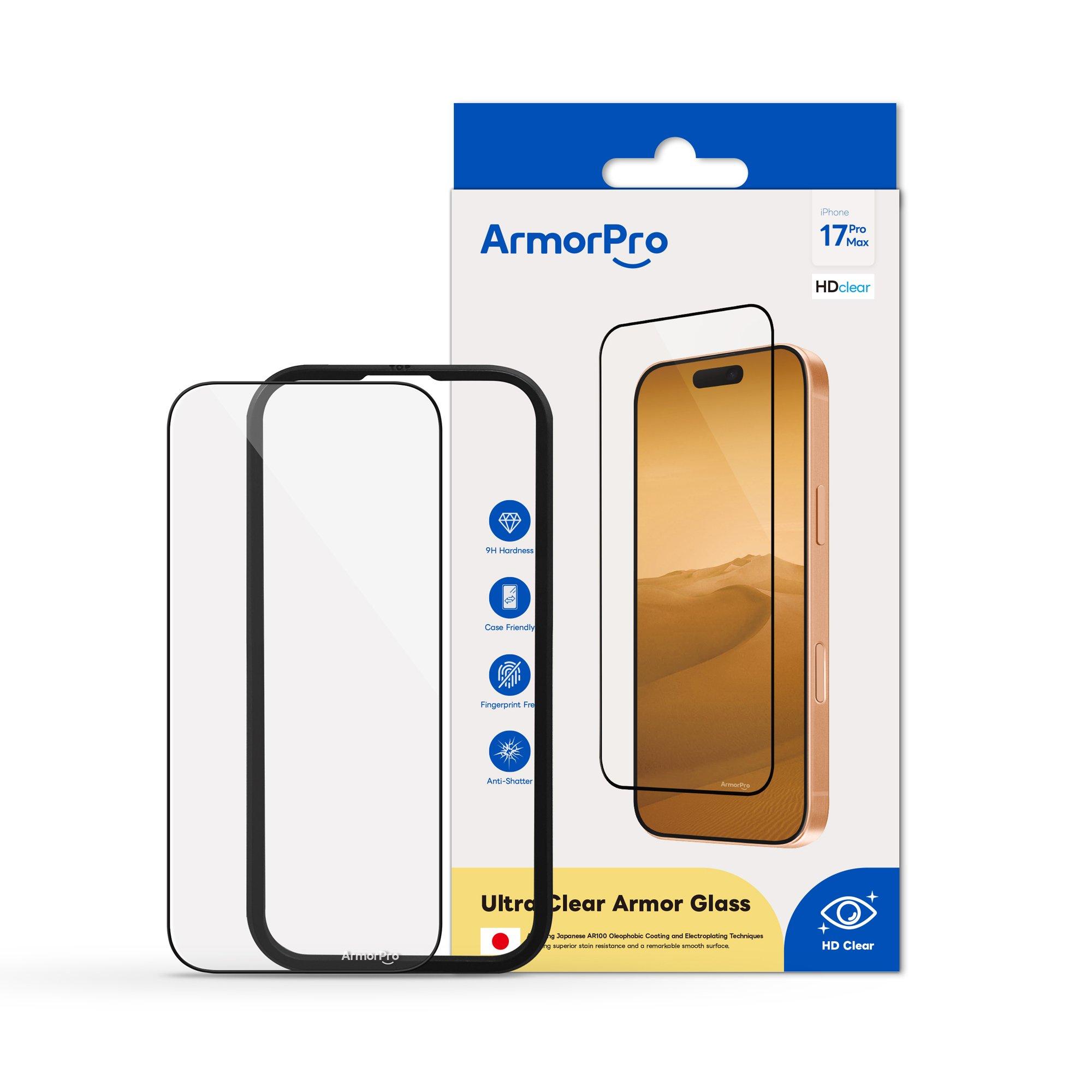 ArmorPro Screen Protector HD for iPhone 17 Pro Max, Clear - eXtra
