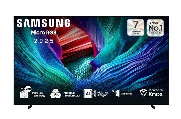 Samsung, 115 Inch, Micro RGB 4K Upscaling Smart TV, Glare Free, 144Hz ...