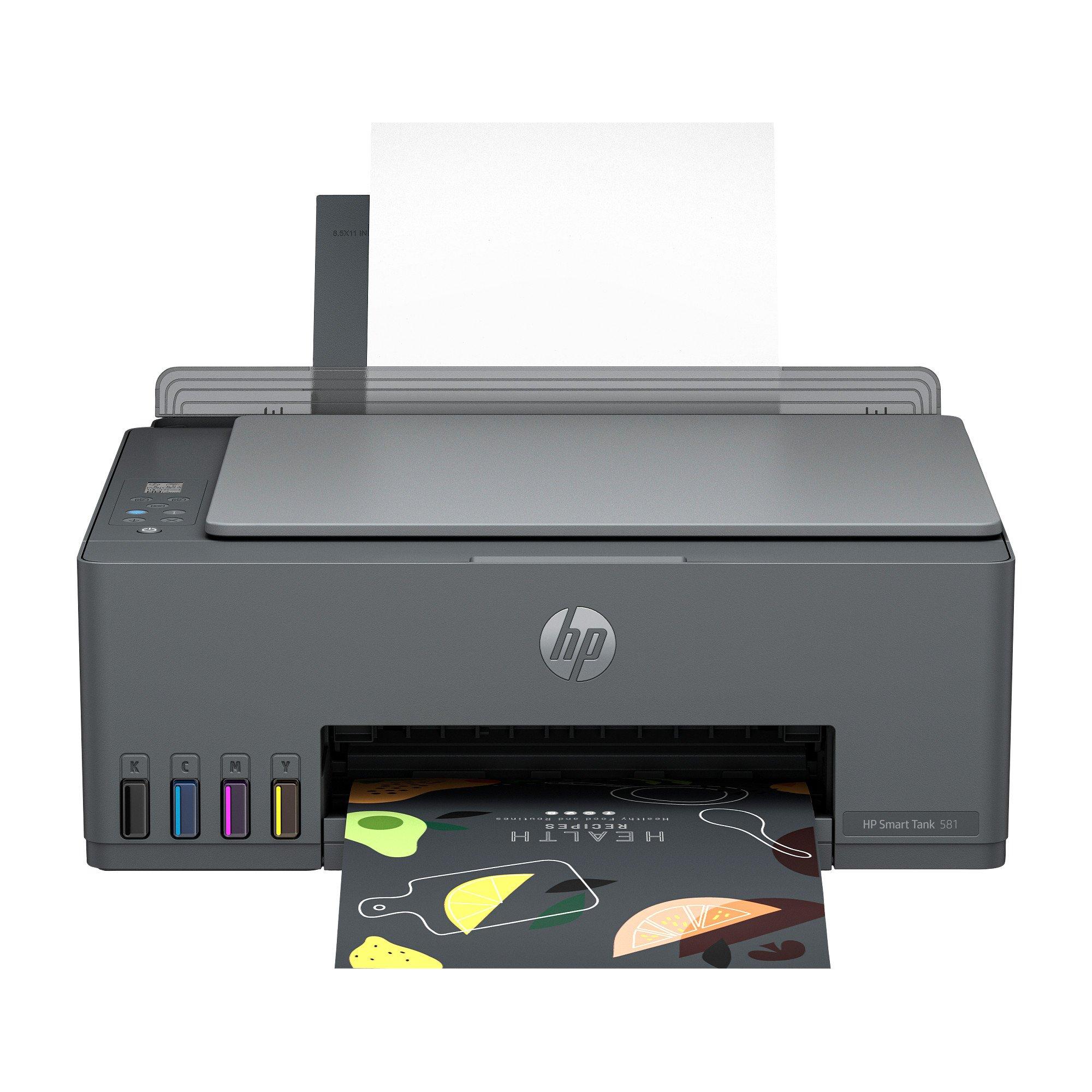 HP Smart Tank 581 All-in-One Printer Color Printer for Home Print, copy ...