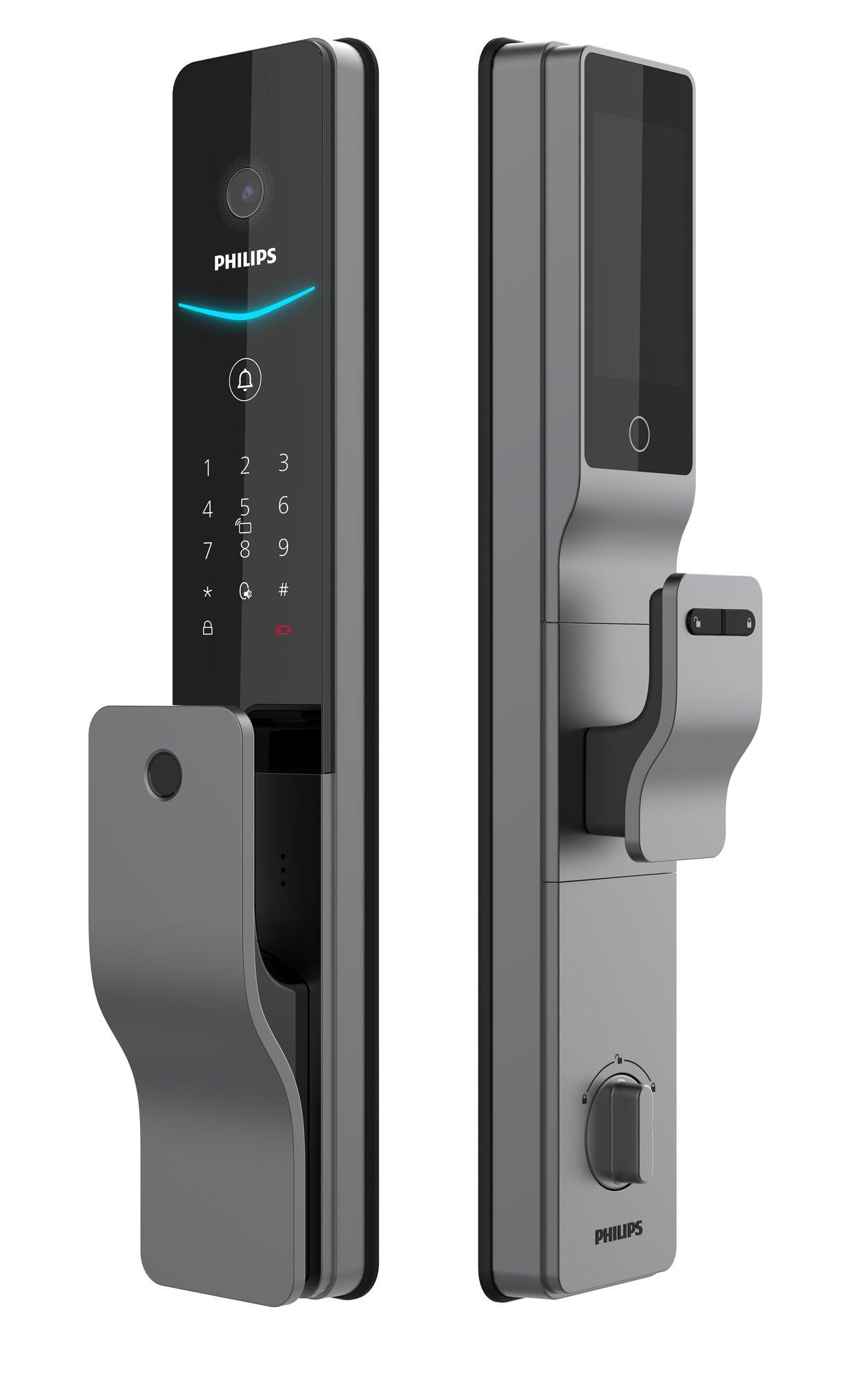 PHILIPS, DL720, Palm Vein Unlock, Smart Video Door Lock, Motion Sensor ...