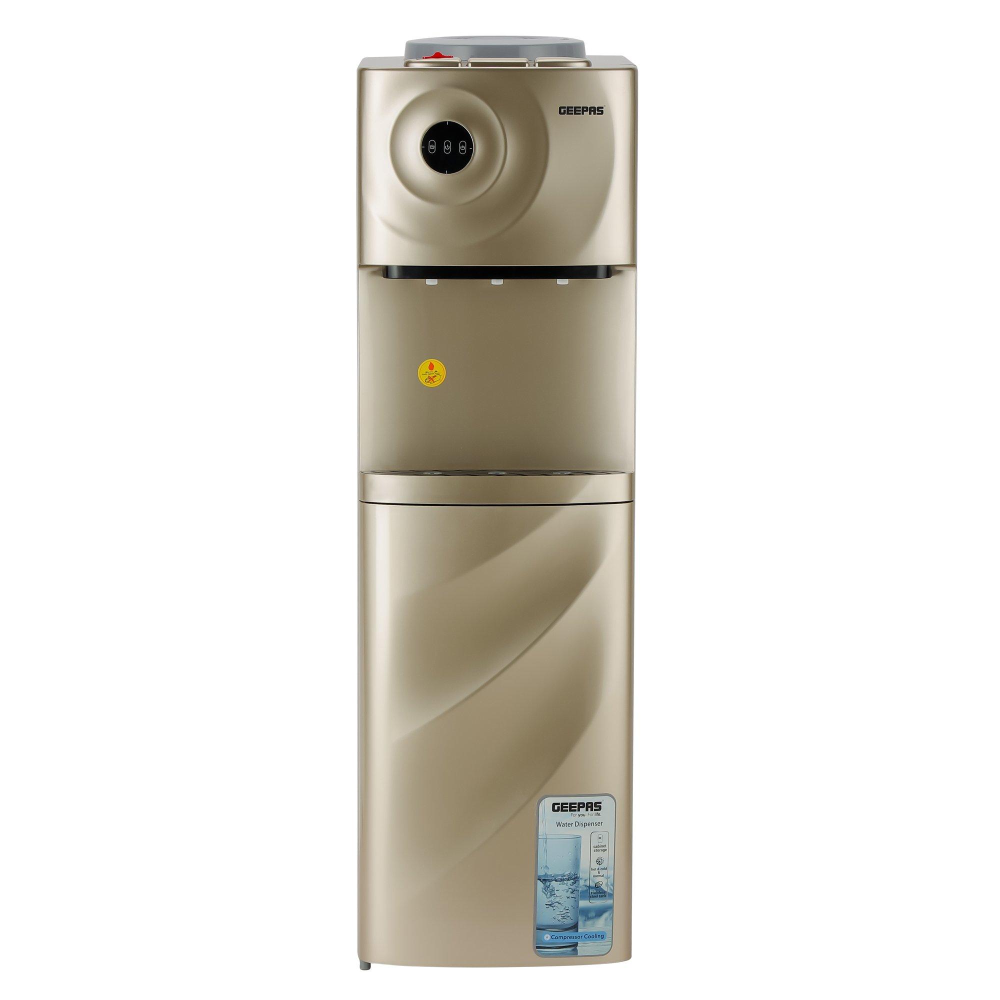 Geepas, Water Dispenser with Cabinet, Gold - eXtra Bahrain