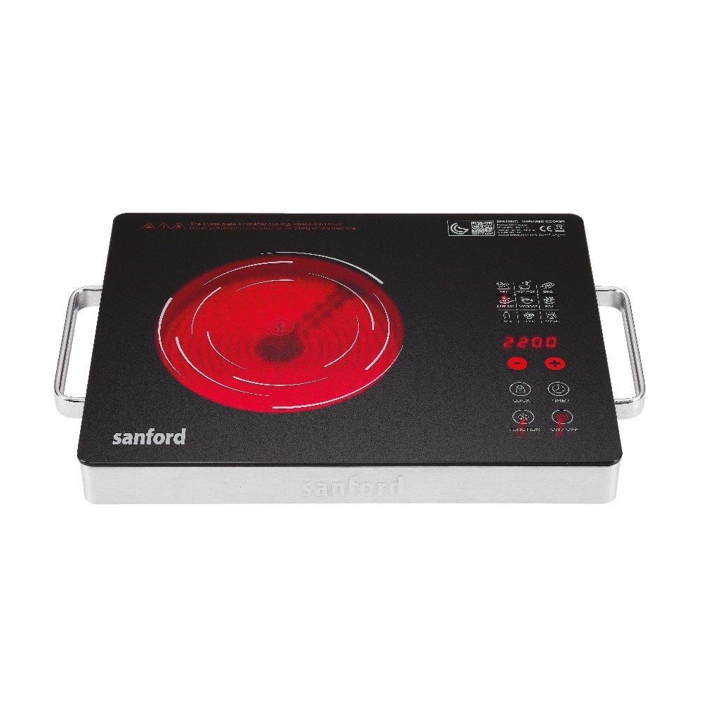 Sanford, Single Burner, Infrared Cooke, 2200W, Black/Silver - eXtra Bahrain