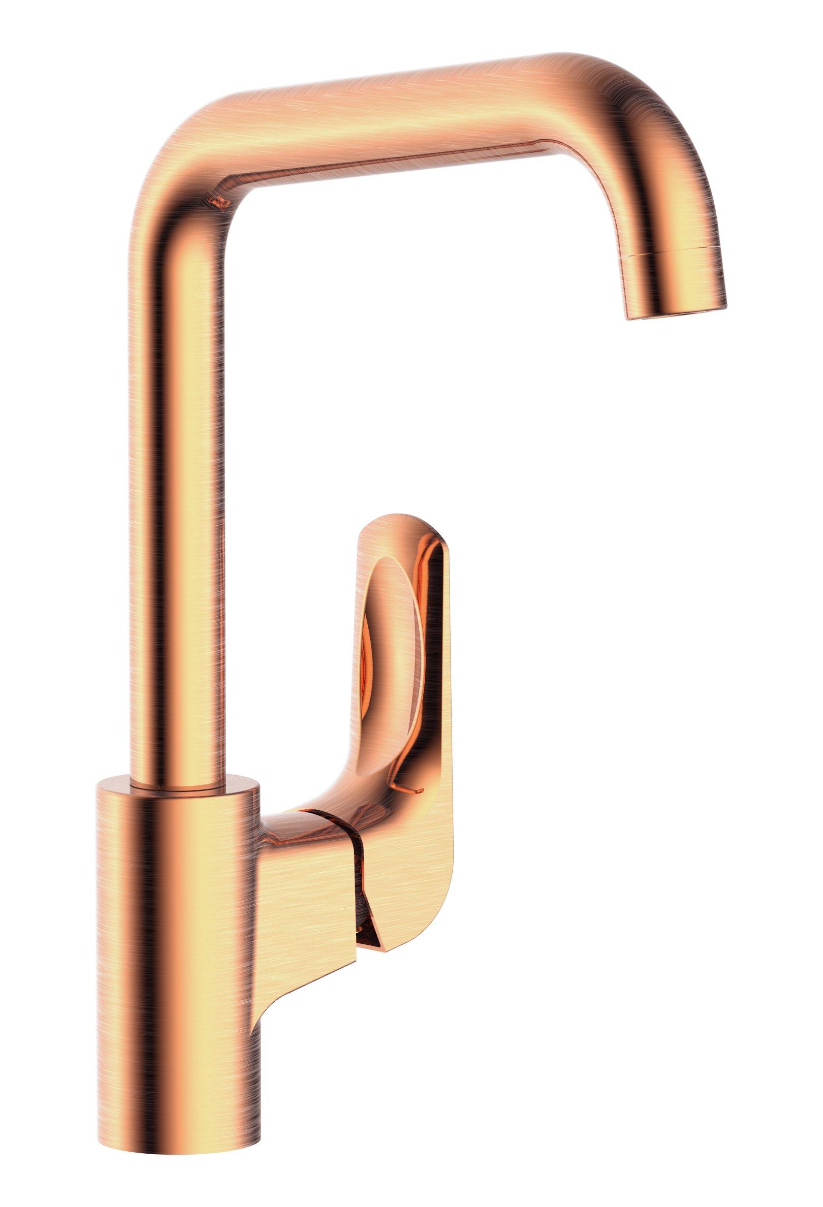 Hesanit Elite Single Lever Deck Mounted Sink Mixer Faucet – Premium Red ...