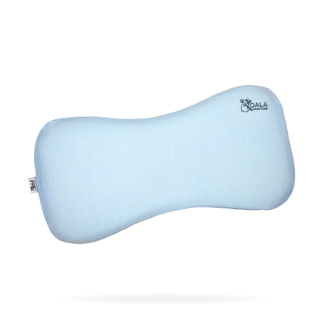 Koala, Babycare, Perfect Head Maxi Baby Flat Head Pillow, Blue - eXtra
