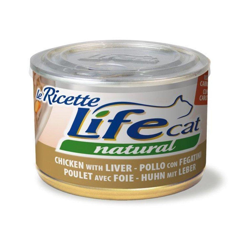 Life cat, chicken with liver and carrot canned cat food , 150g - eXtra