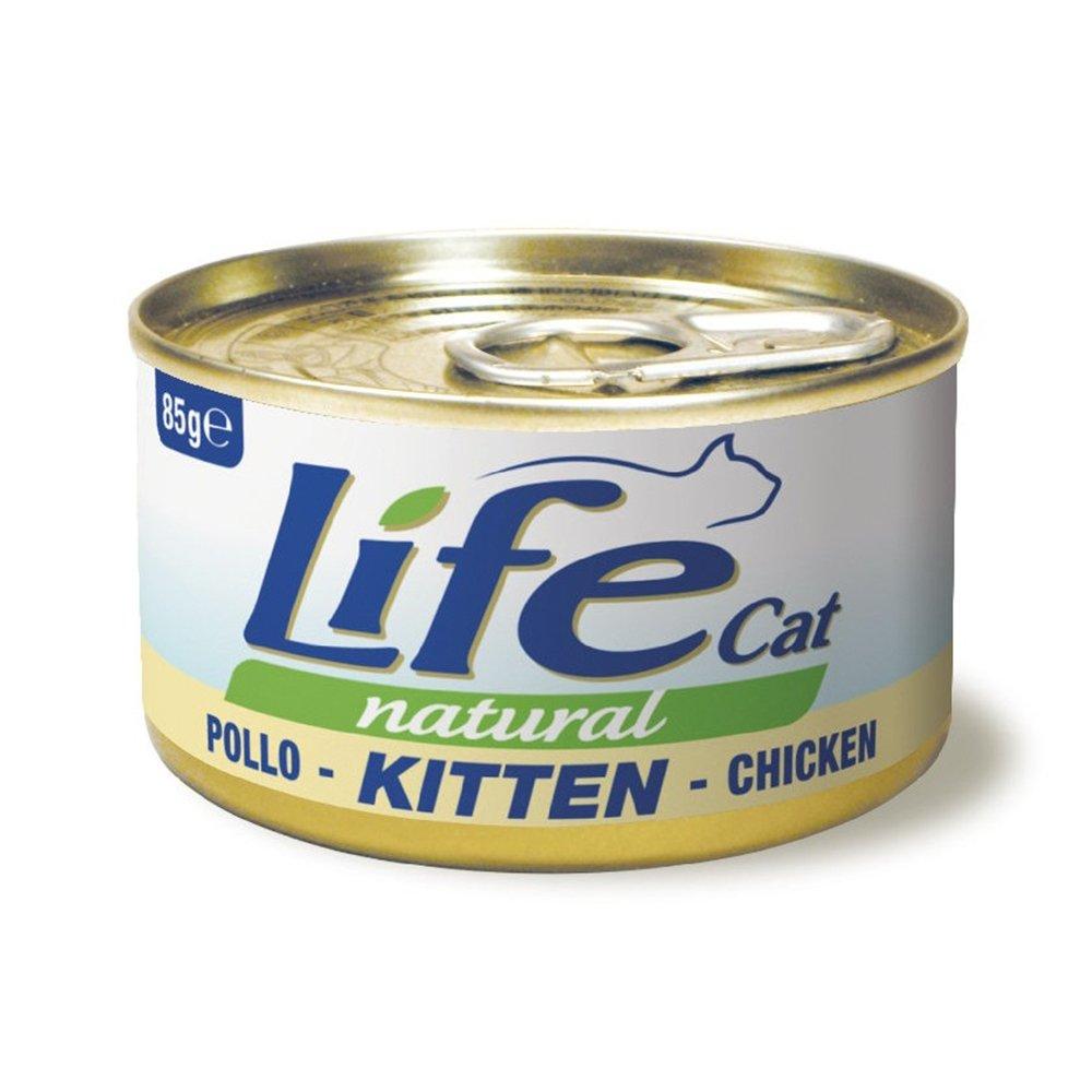 Life cat, natural chicken canned kitten food , 85g - eXtra