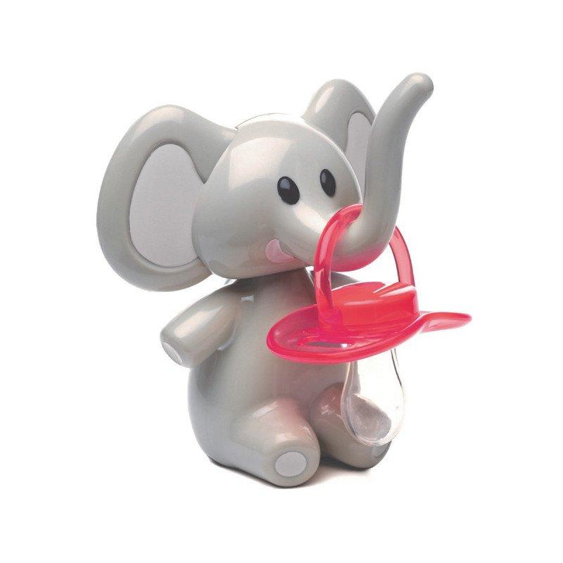 Melii, Elephant Pacifier Holder, Grey Ears - eXtra