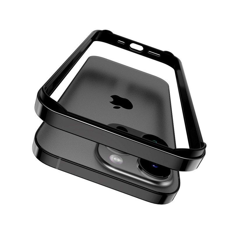 Drip, Metal Frame, Armor, Soft Inner Bumper, iPhone 16, Black - eXtra