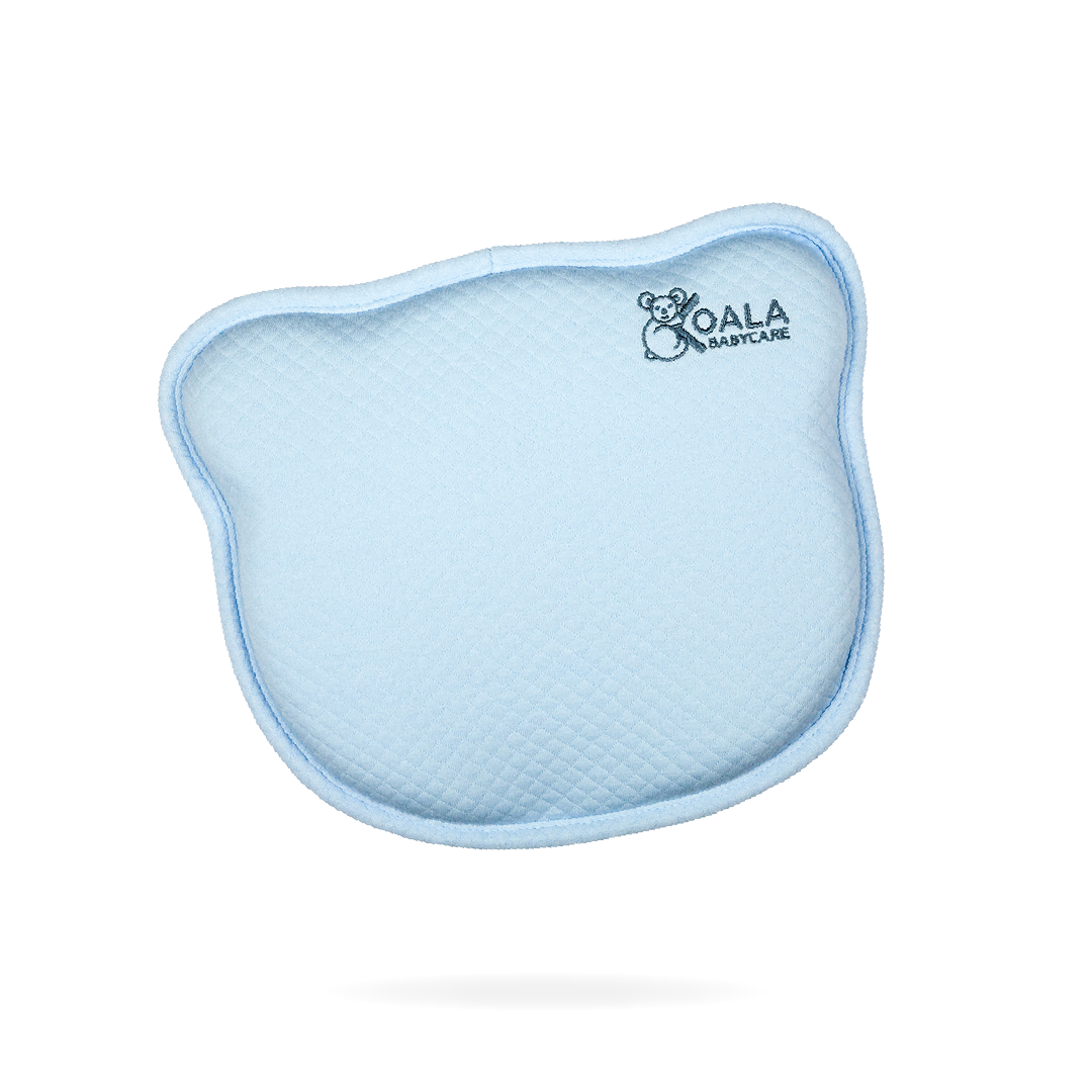 Koala, Babycare, Perfect Head Baby Flat Head Pillow, Blue - eXtra