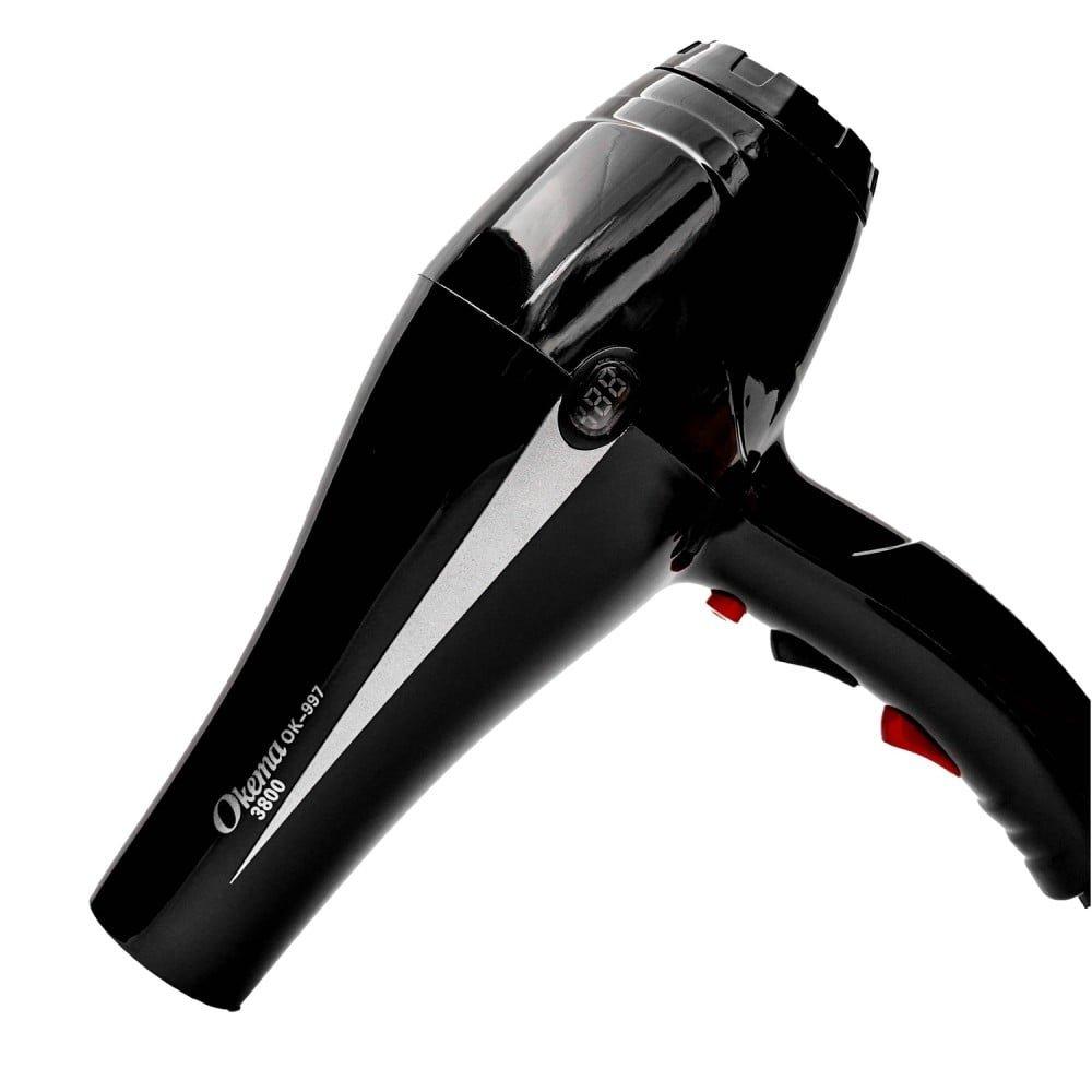 Okema, OK-997 Ionic Hair Dryer, 2200W, 2 Brushes, Cool Air - eXtra