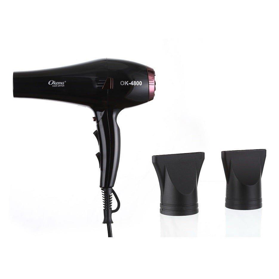 Okema, Pro Hair Dryer OK-4800, 2 Brushes, Nano Tech, Cool Air, 2400W ...