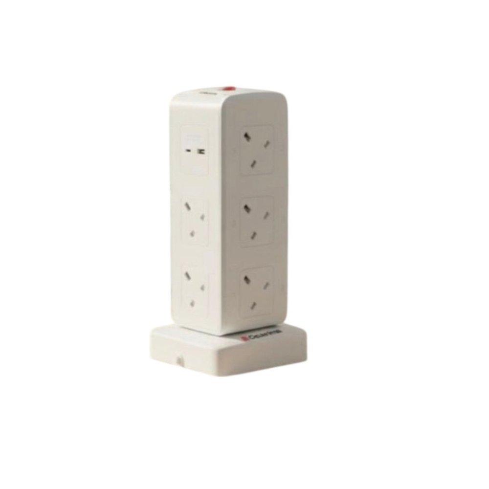 Ocarina,10 -port power strip with 3-meter cable(2 USB & 1Type-C) white ...