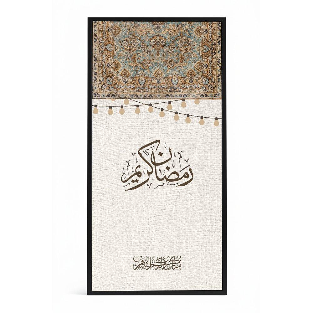 Canvas Wall Art on Wooden Frame with Black Floating Frame and Back ...