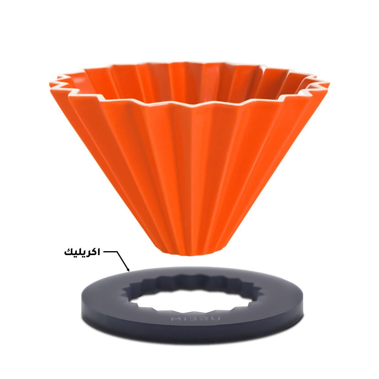 MIBRU V60 Ceramic Drip Funnel with Acrylic Base V01- Size 01 - eXtra