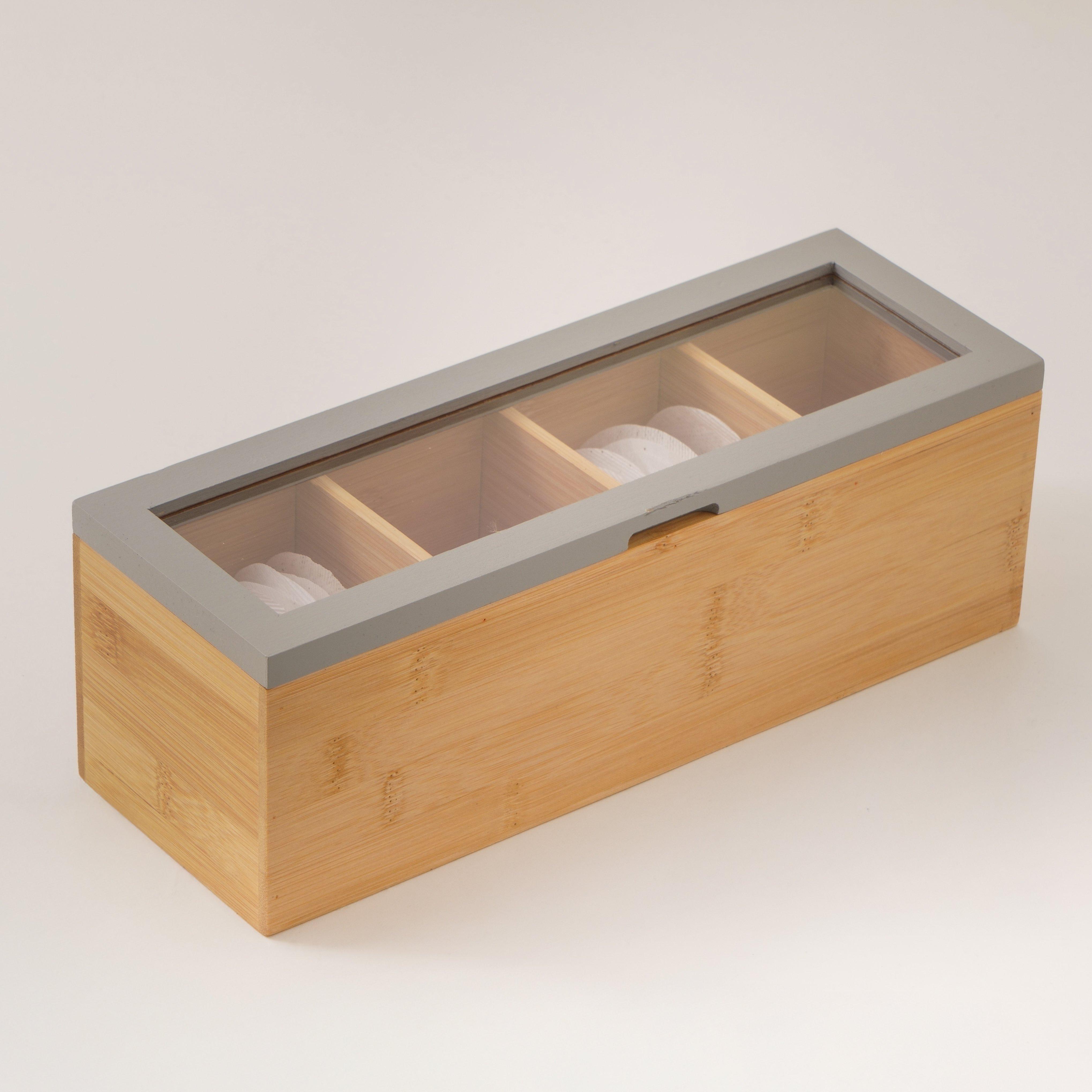 Dallaty bamboo tea box 26.5*9*9cm - eXtra