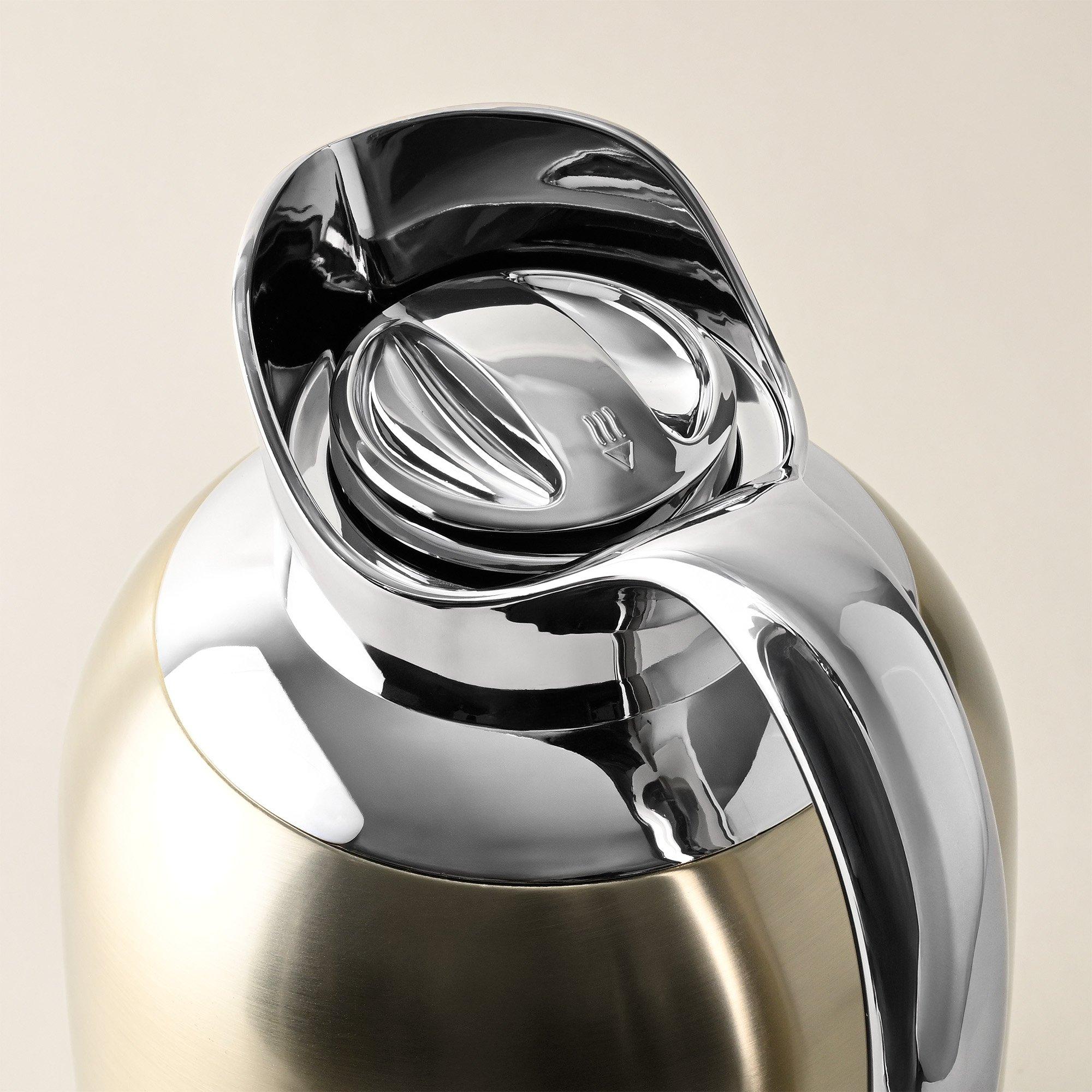 Dallaty steel vacuum flask matt gold 1.3l - eXtra