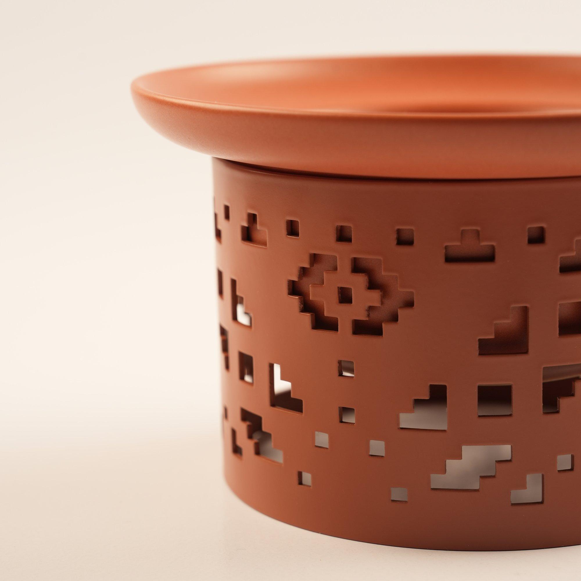 Dallaty steel nut bowl naseej collection, brown - eXtra