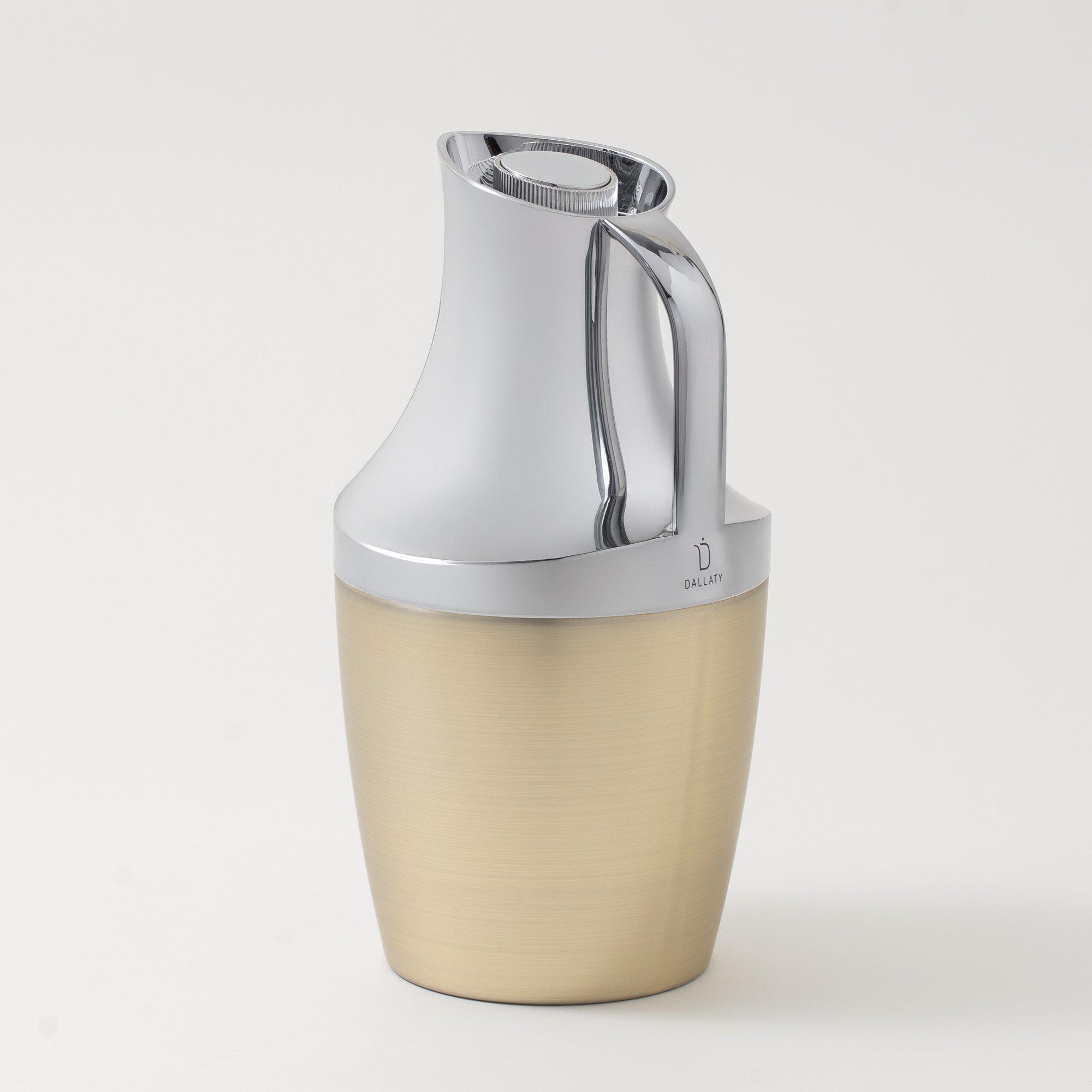 Dallaty 1l stainless steel vacuum flask in gold - eXtra