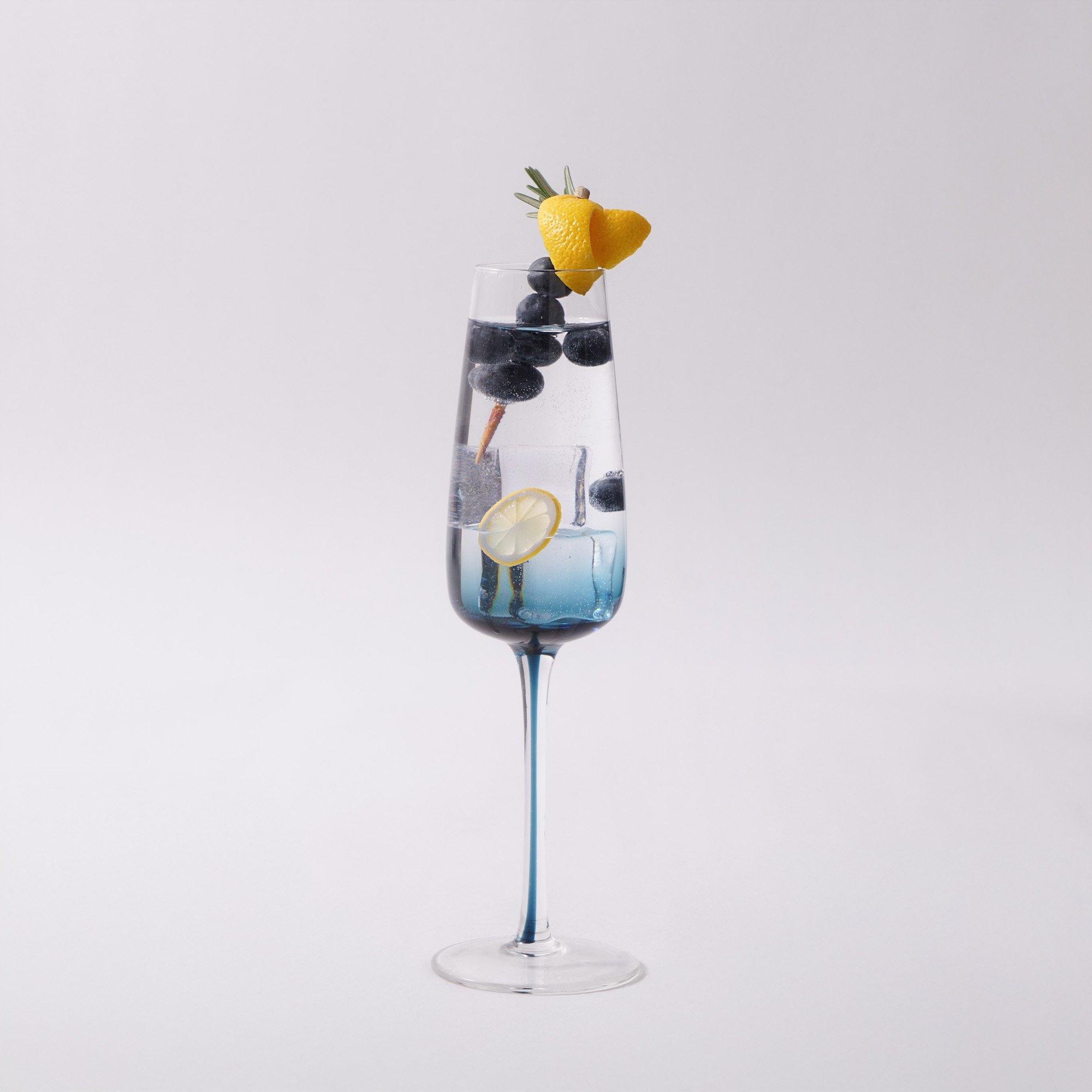 La mesa 4pcs glass tumbler set, blue 230ml - eXtra