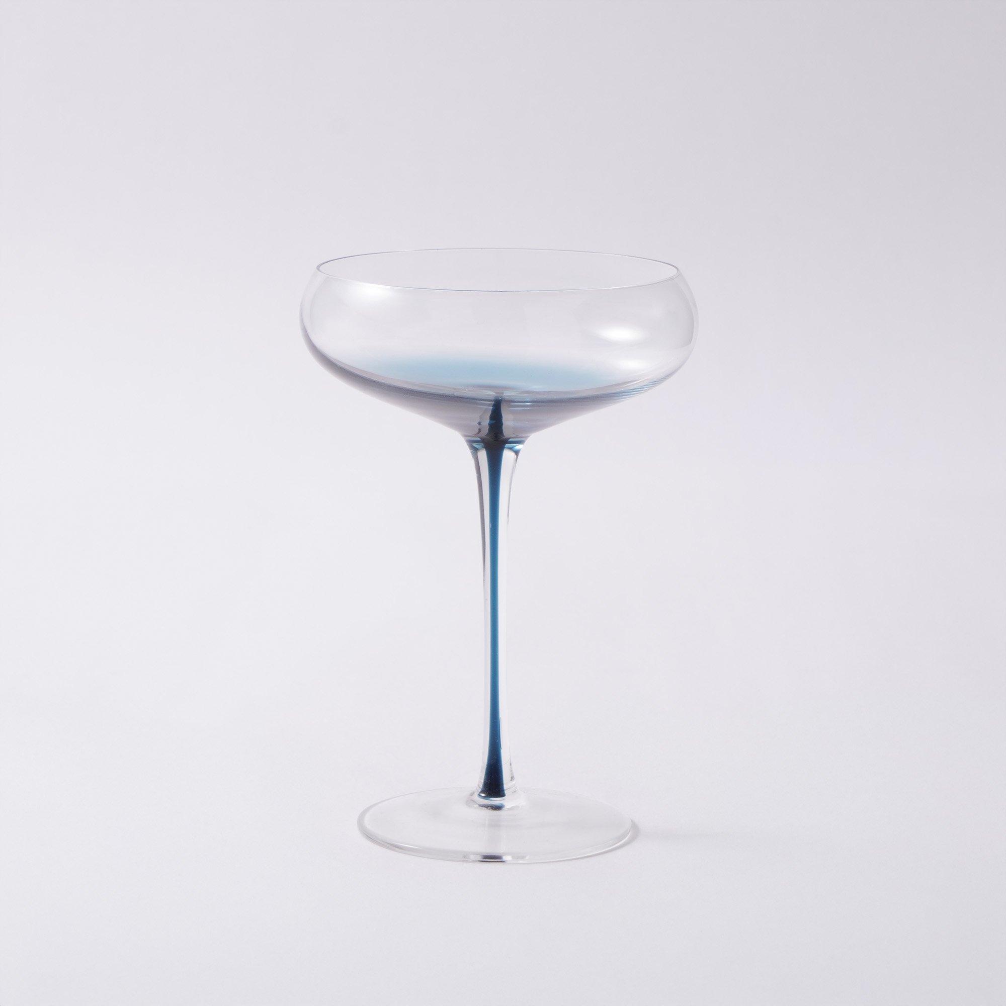 La mesa 4pcs stem tall glass tumbler set, blue 470ml - eXtra