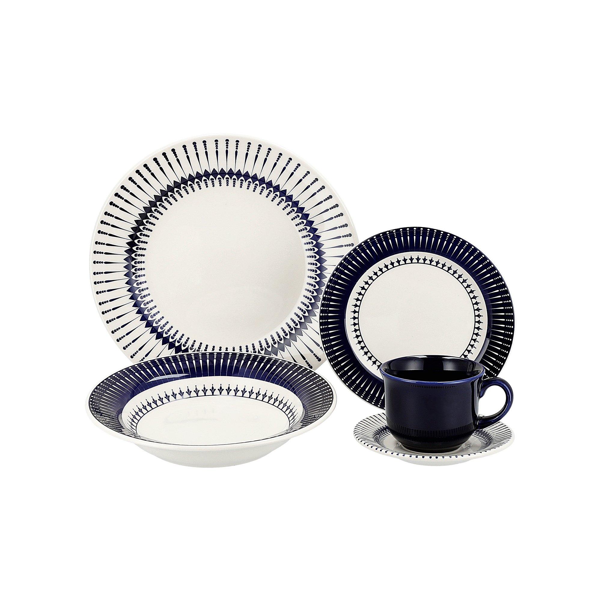 Oxford 20 pcs blue dinner set - eXtra